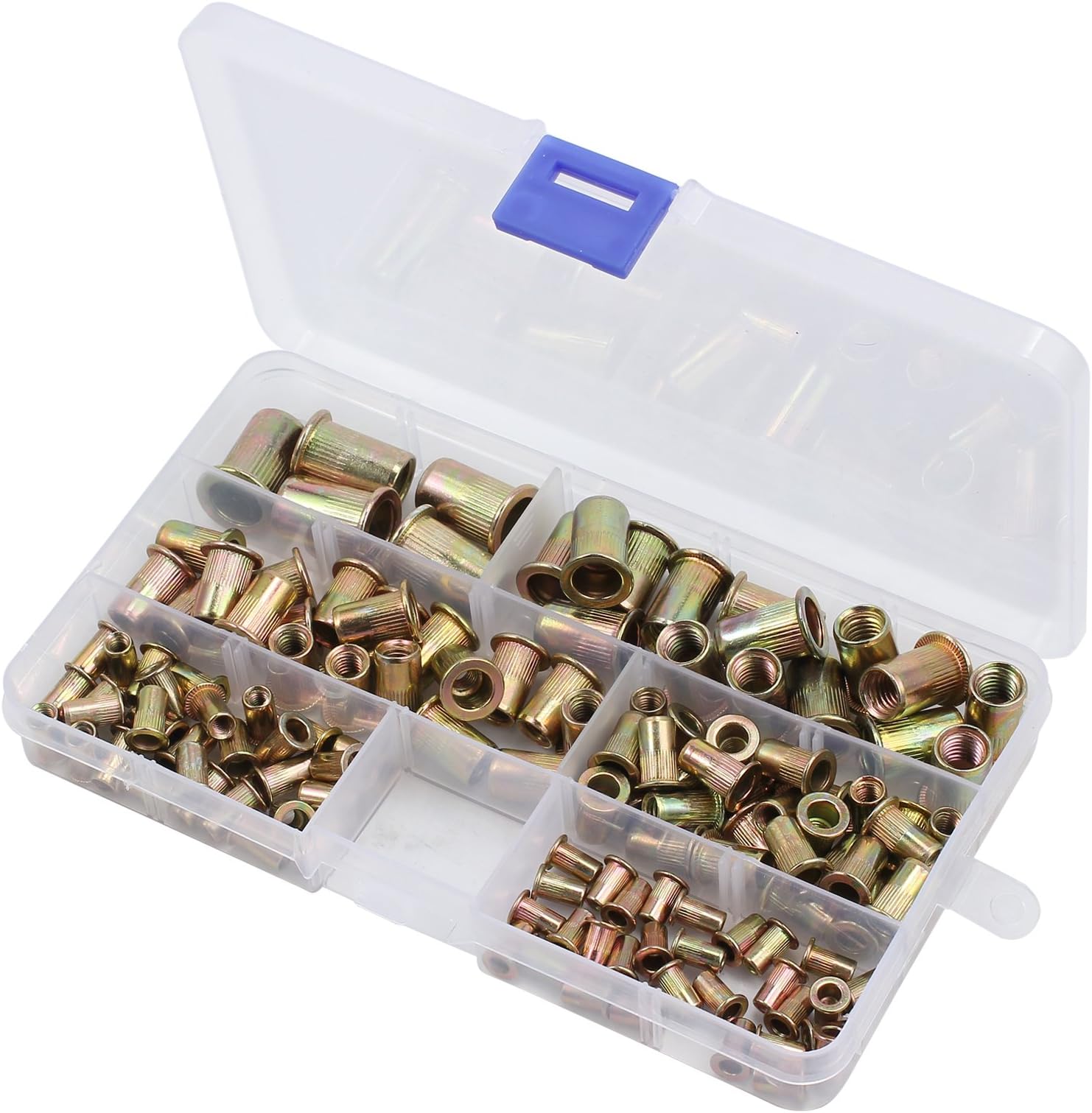 Amazon.co.jp: AUTOUTLET 150PCS リベットナットアソートメント、ブラインドリベットナット、M3 M4 M5 M6 ...