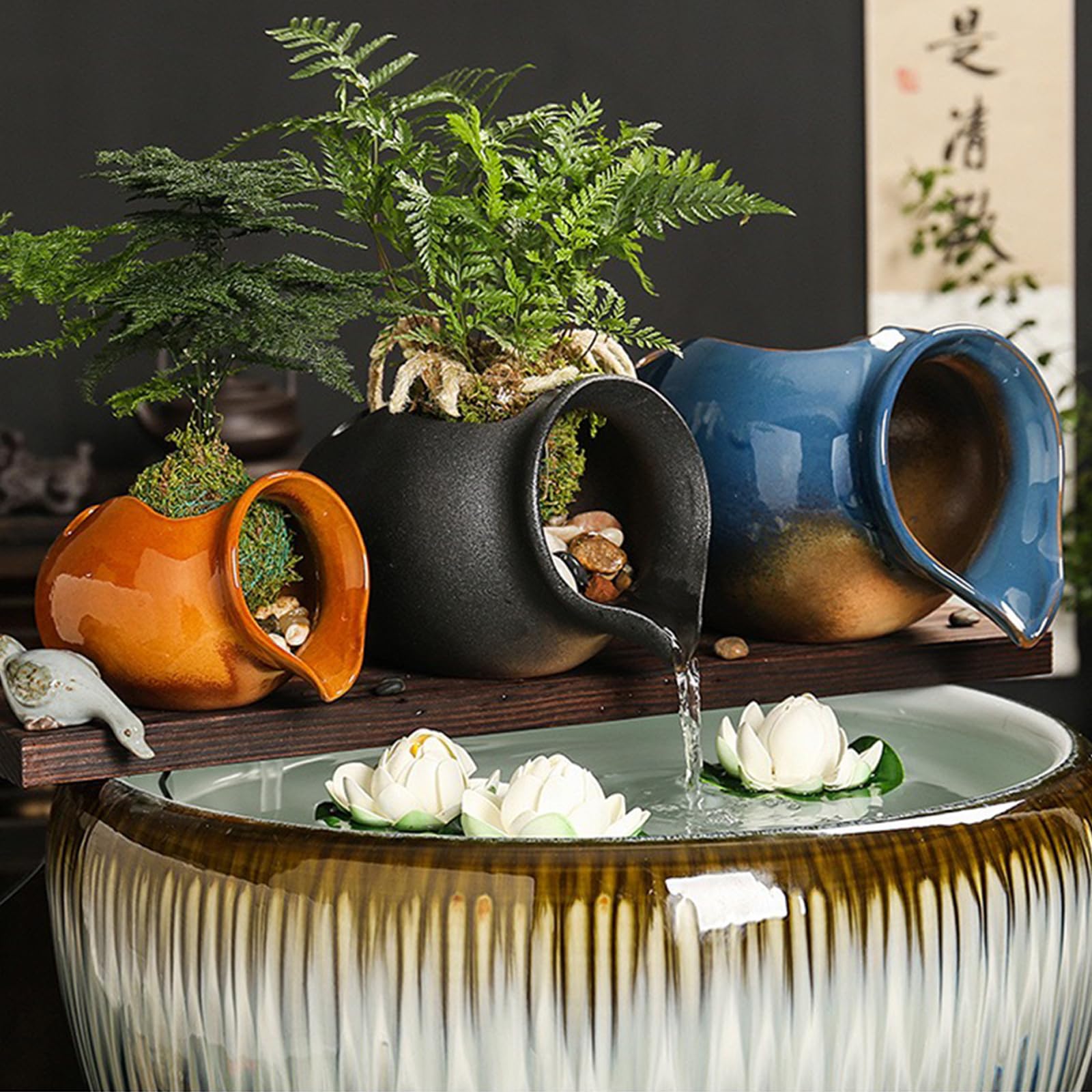 Ceramic Pot Water Feature Coral Pot Water Feature