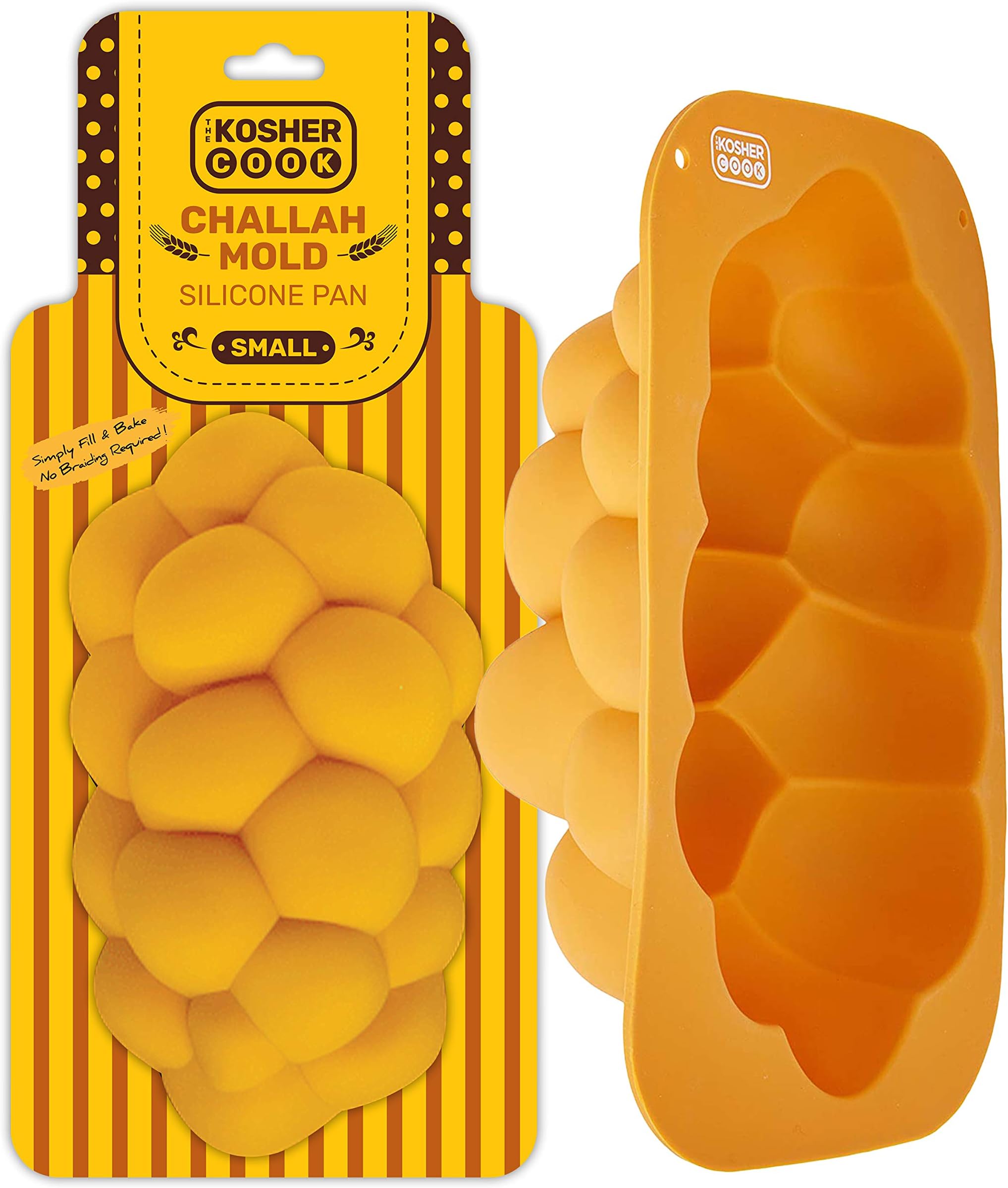 Amazon.com: The Kosher Cook Silicone Braided Challah Mold - Medium ...