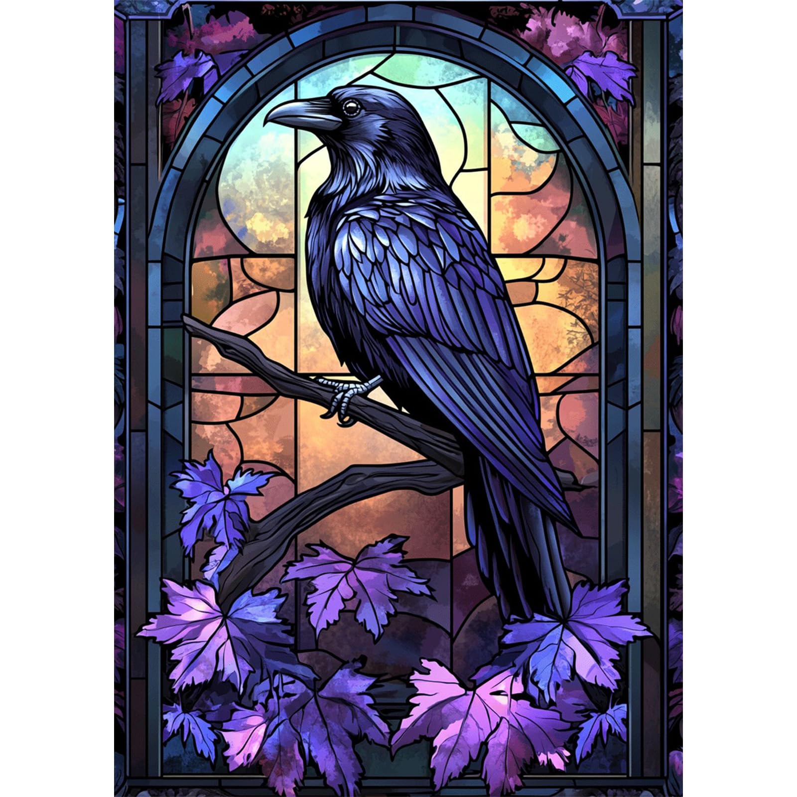 Amazon.com: MEIYUDA Crow Diamond Painting Kits for Adults, 5D Crow ...