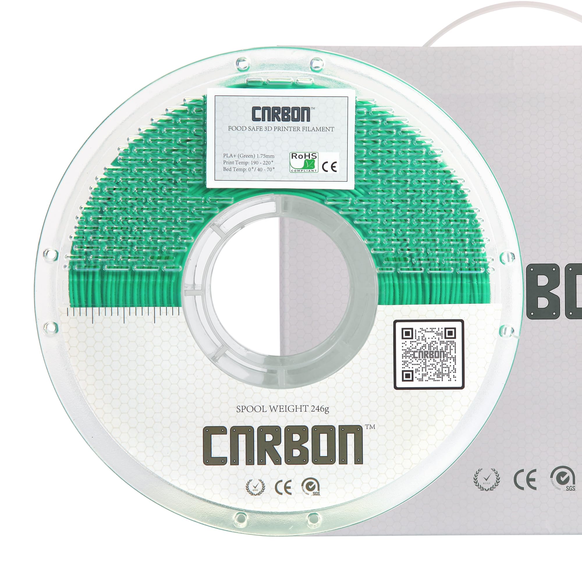 Snapklik.com : Certified Food Grade PLA+ 3D Printer Filament - CARBON ...