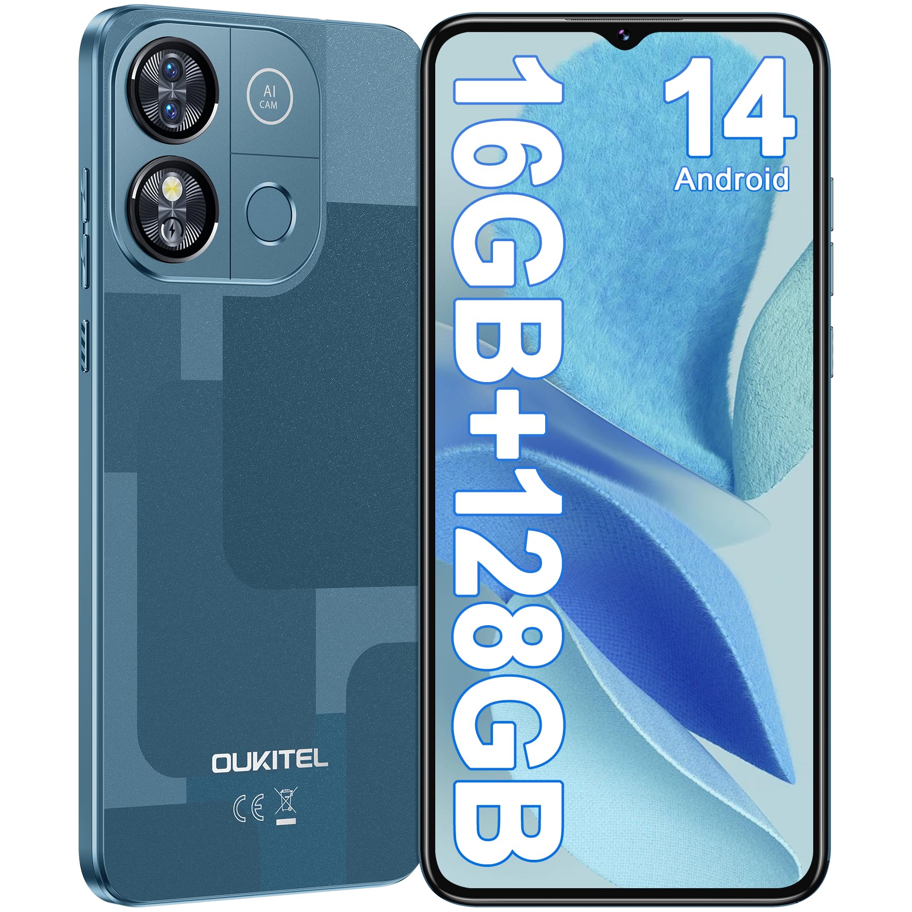 Smartphone OUKITEL C57 PRO Unlocked Cell Phone Canada Android 14 Phone Unlocked 16GB+128GB/TF ...