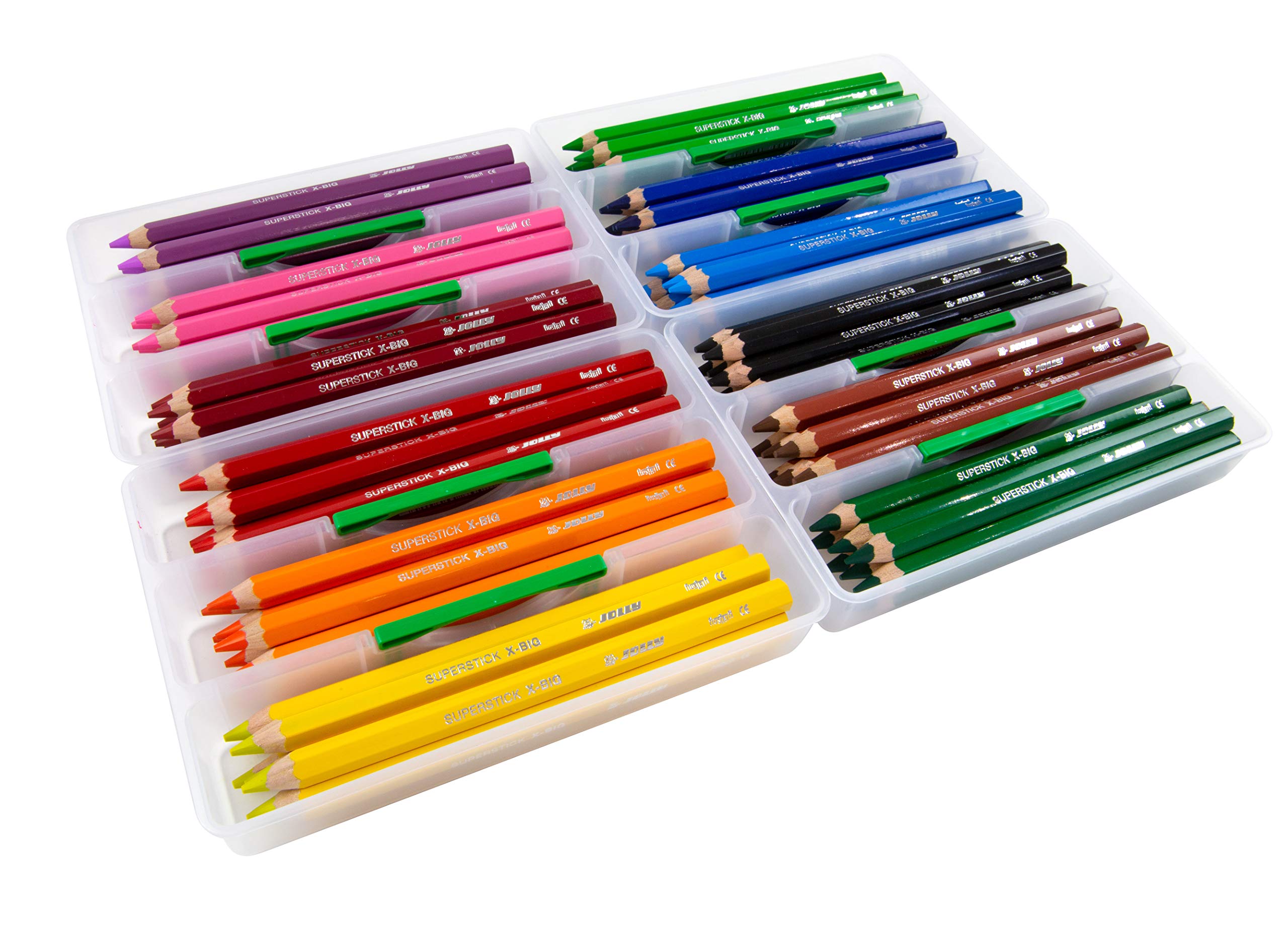 Buy JOLLY X-Big Premium Jumbo Colored Pencils with Stackable ...