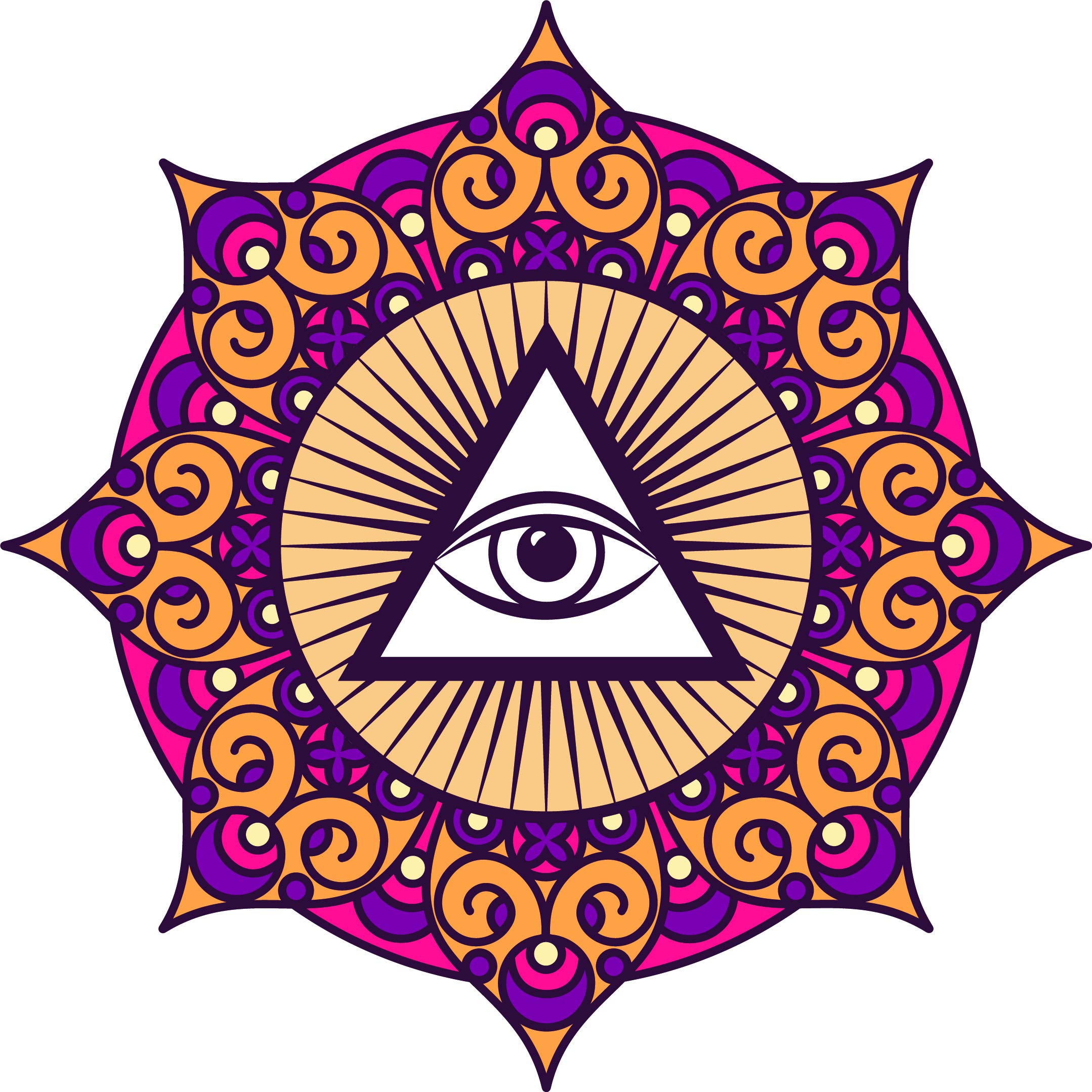 Third Eye Triangle Tattoo