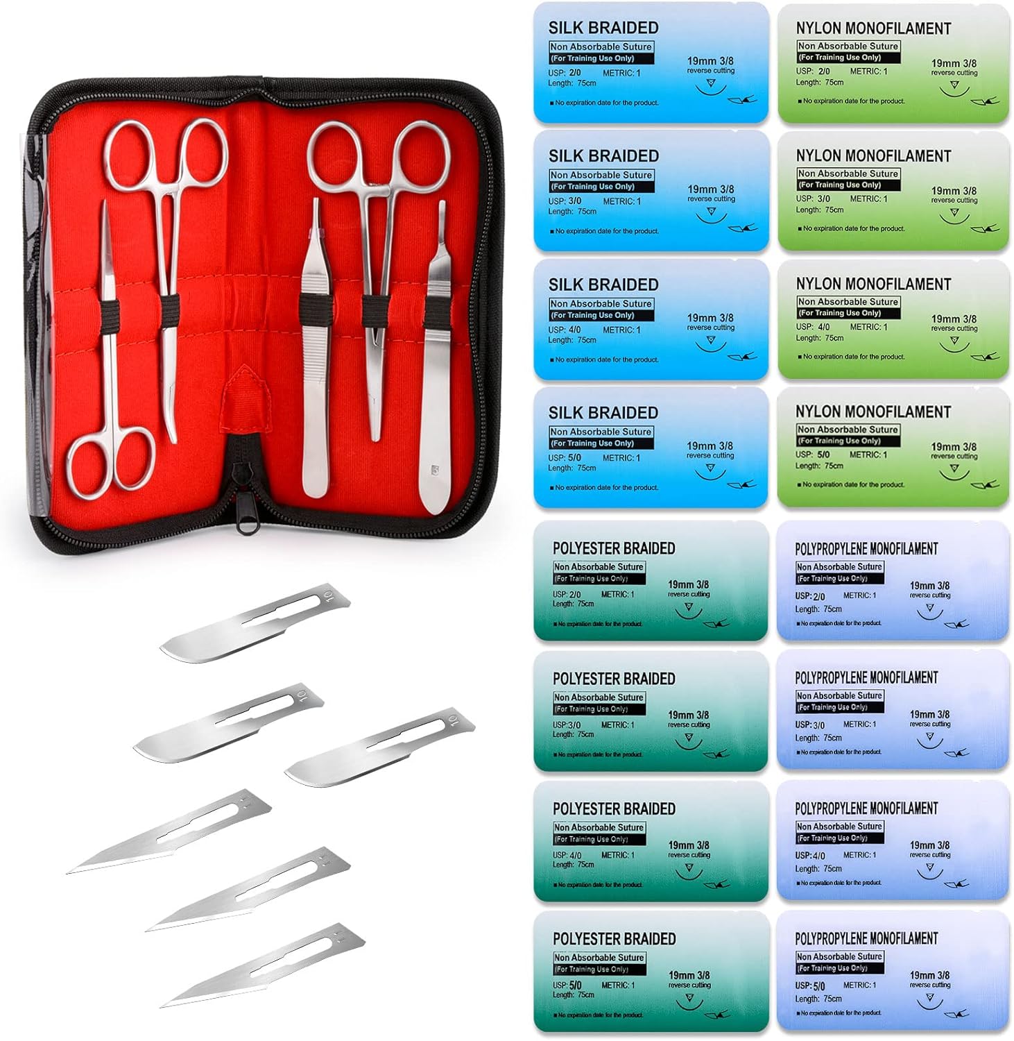 Sterile Suture Thread and Needle Kit for Medical Nepal | Ubuy