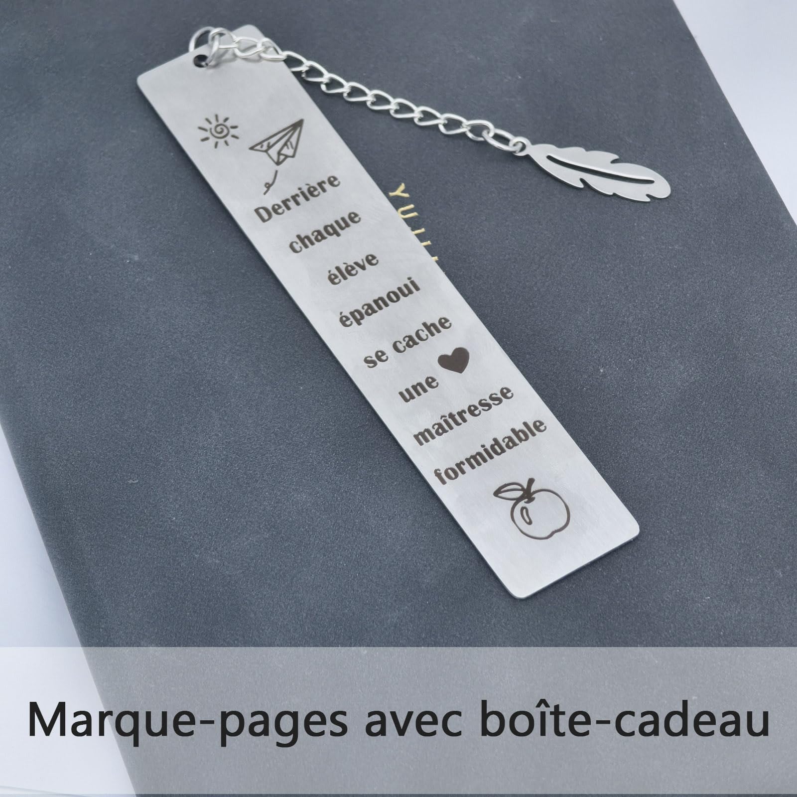 Cadeau Enseignante En Francais 3 Fichiers PNG Francais | Cadeau Fin ...