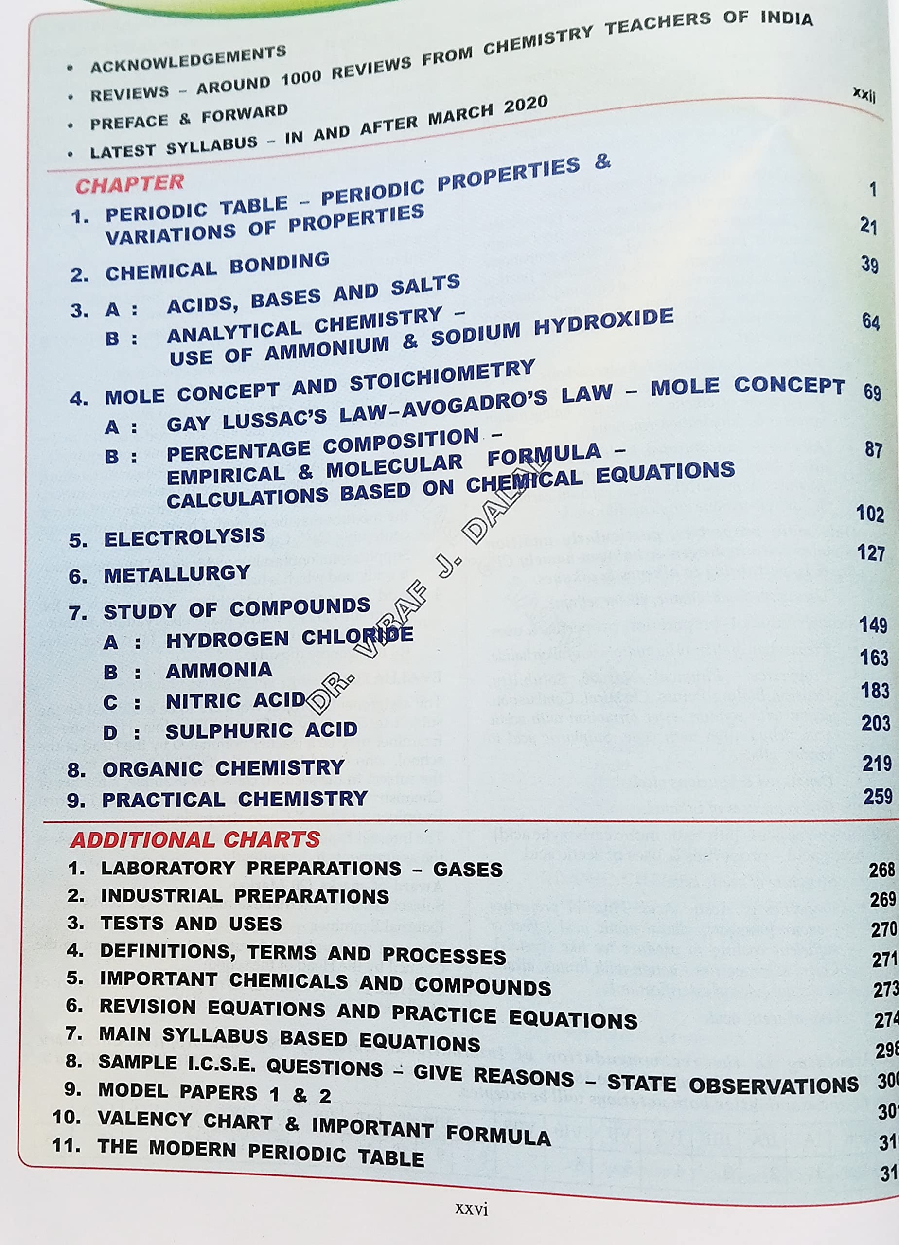 Buy Dalal ICSE Chemistry Series : Simplified ICSE Chemistry for Class ...