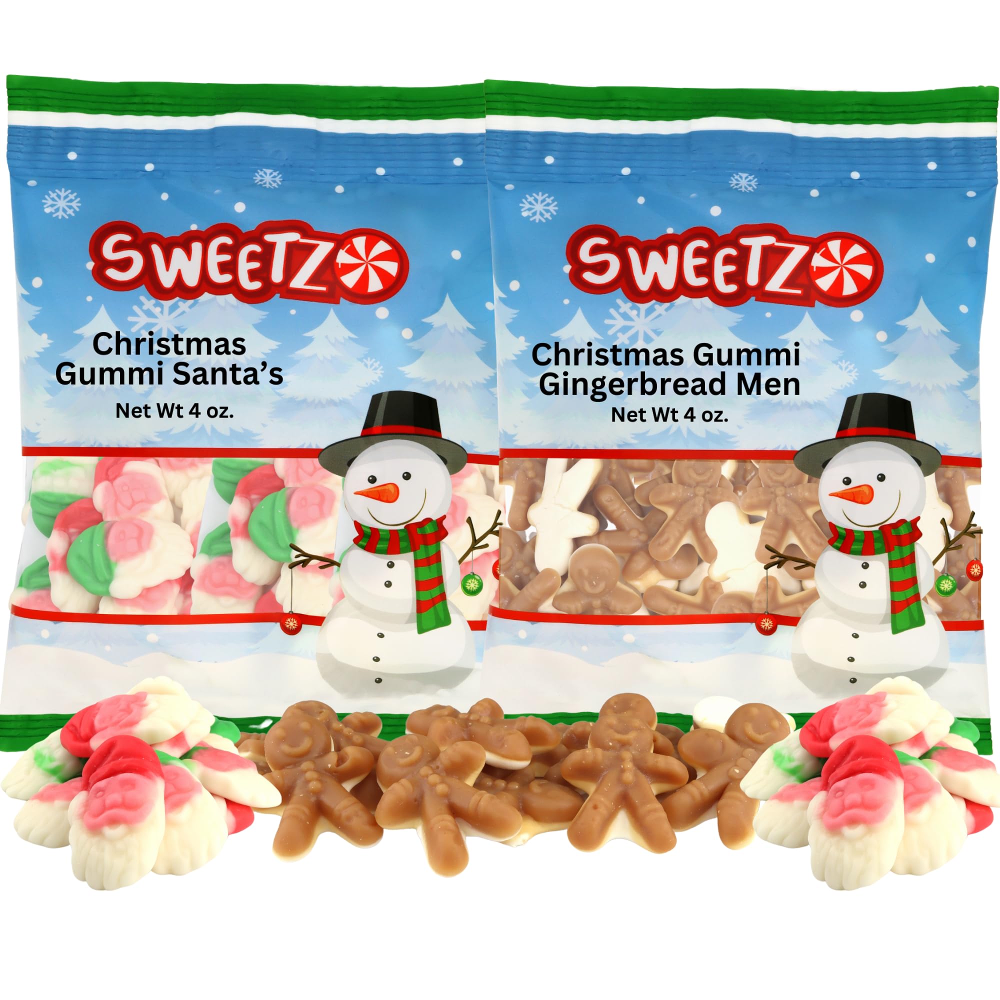 exp date 12/2024 Christmas Candy Gummies, Limited Edition Gummi Santa's and Gingerbread Men ...