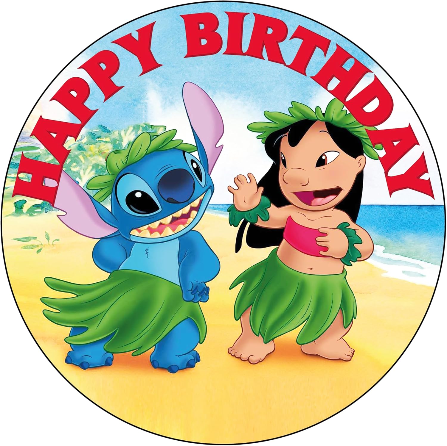 7.5 Inch Lilo And Freind Cake Topper – Round Australia | Ubuy
