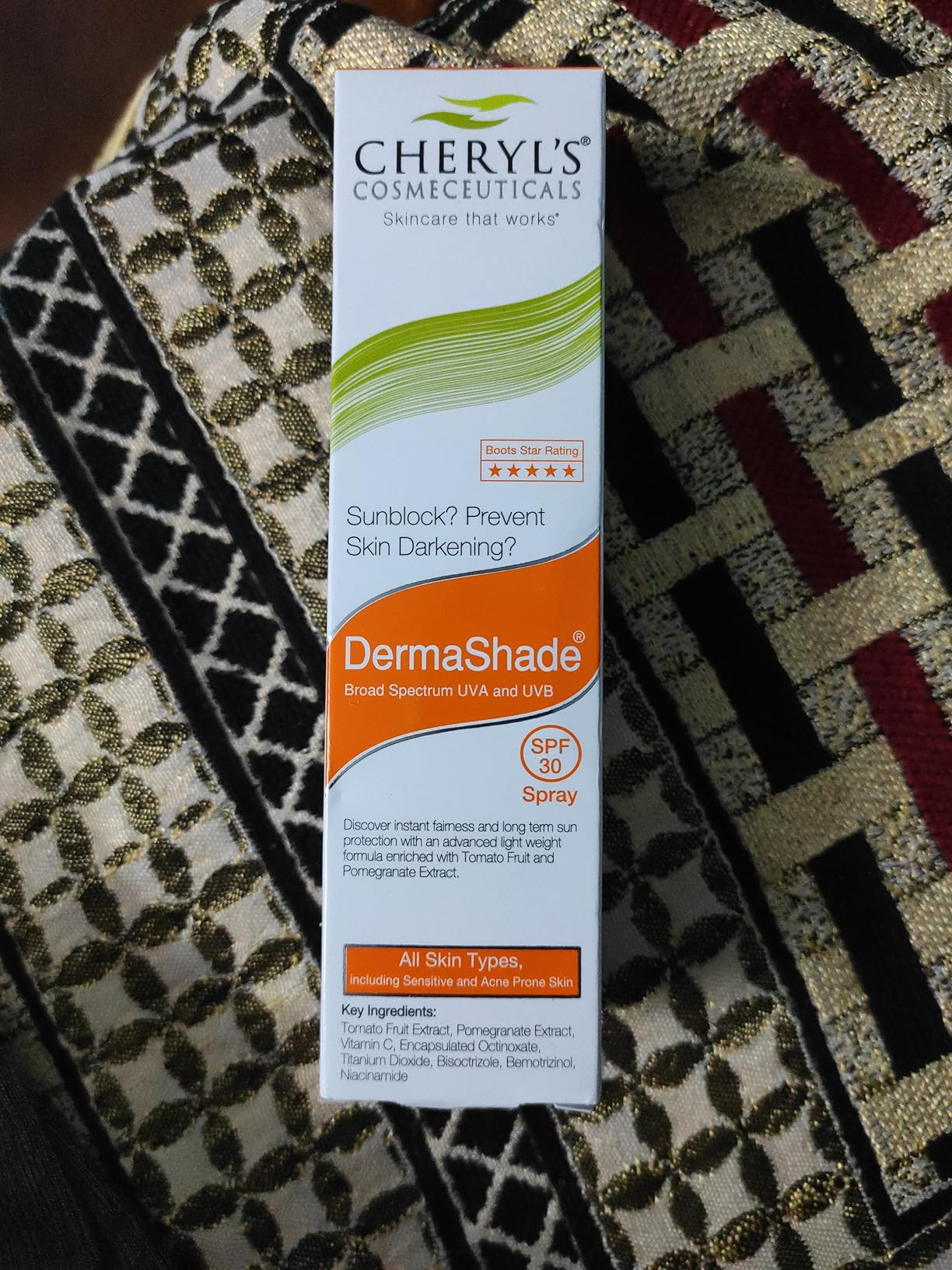Cheryl's Cosmeceuticals Dermashade Spf 30 Sunscreen Spray, Infused With ...