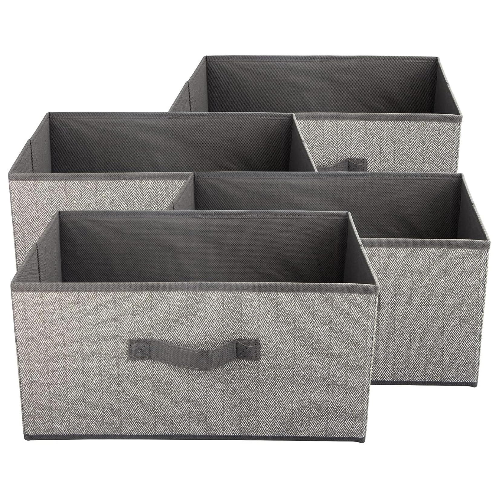 Cajas para Ropa de Closet: Juego de 4 Cubos de Almacenamiento de Tela ...