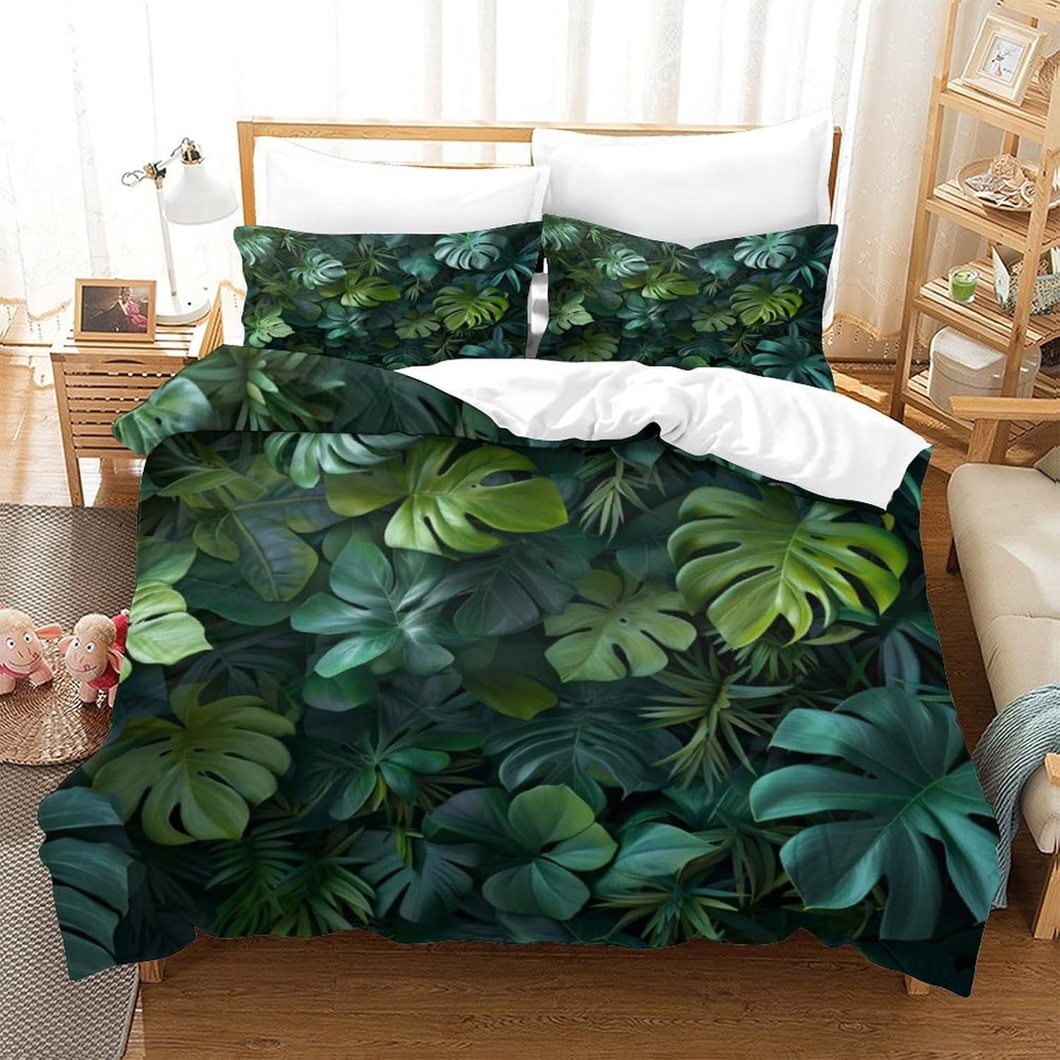 SkyClouf 3d Jungle Three-dimensional Printing Bedding Three-piece Set ...