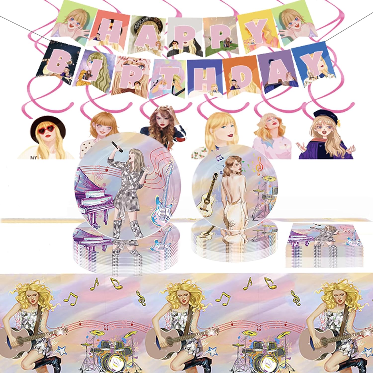 Amazon.com: Singer Birthday Party Decorations Girl's Birthday ...