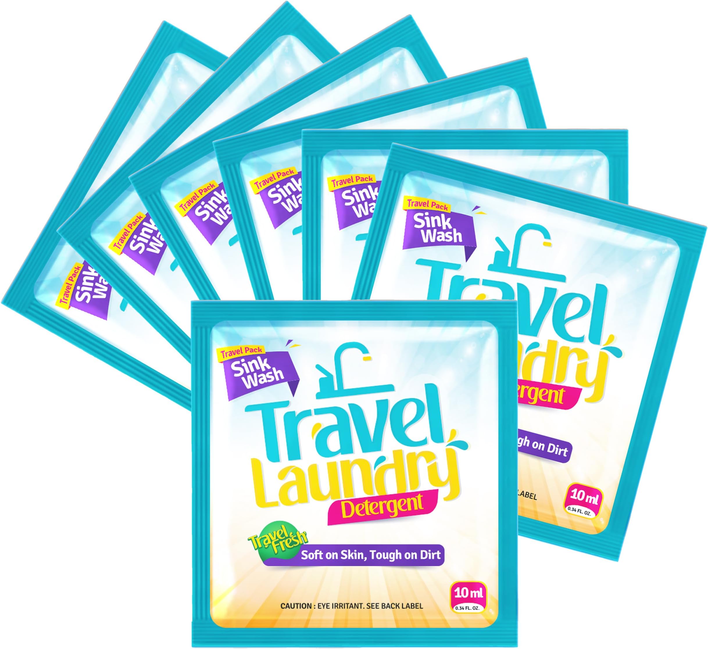 Amazon.com: Skywin Sink Travel Laundry Detergent 10 ml, 8 Pack ...