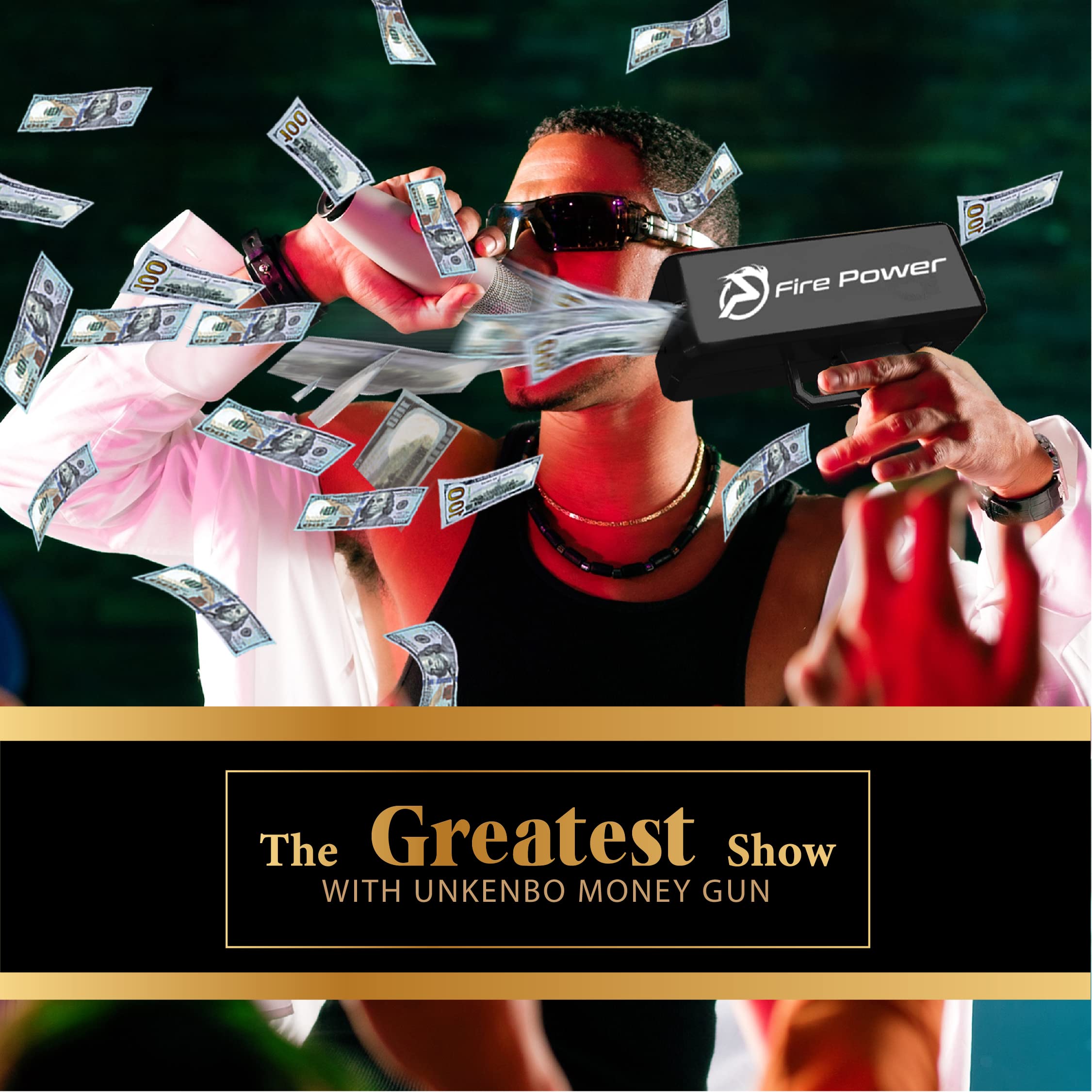 UNKENBO Money Gun Shooter – Prop Guns for Movies That Look Real , with ...