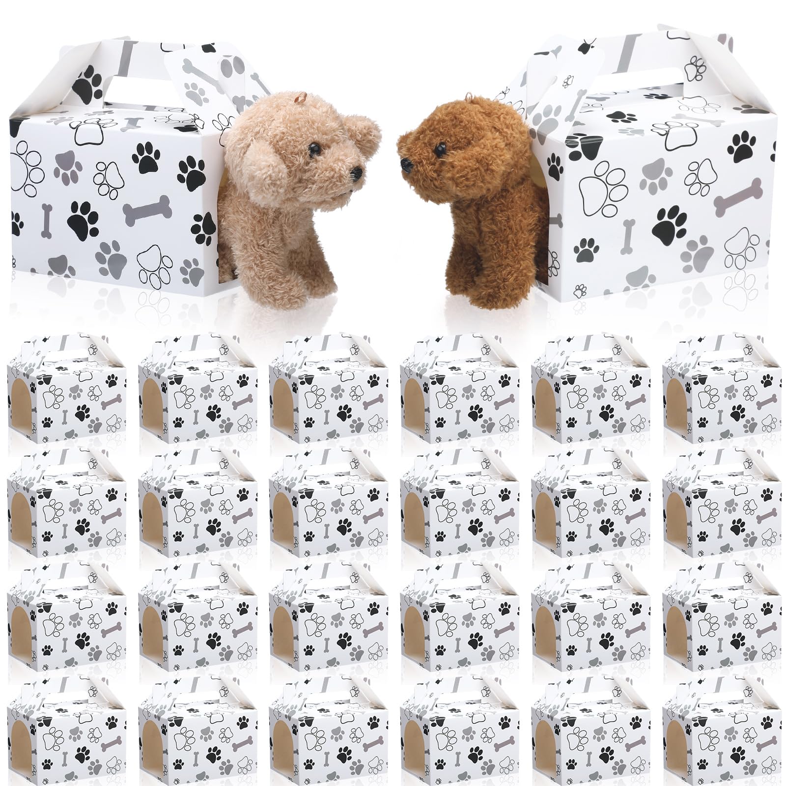 Amazon.com: Gilprop 24 Pcs Dog Party Favors Boxes Dog Adoption Party ...