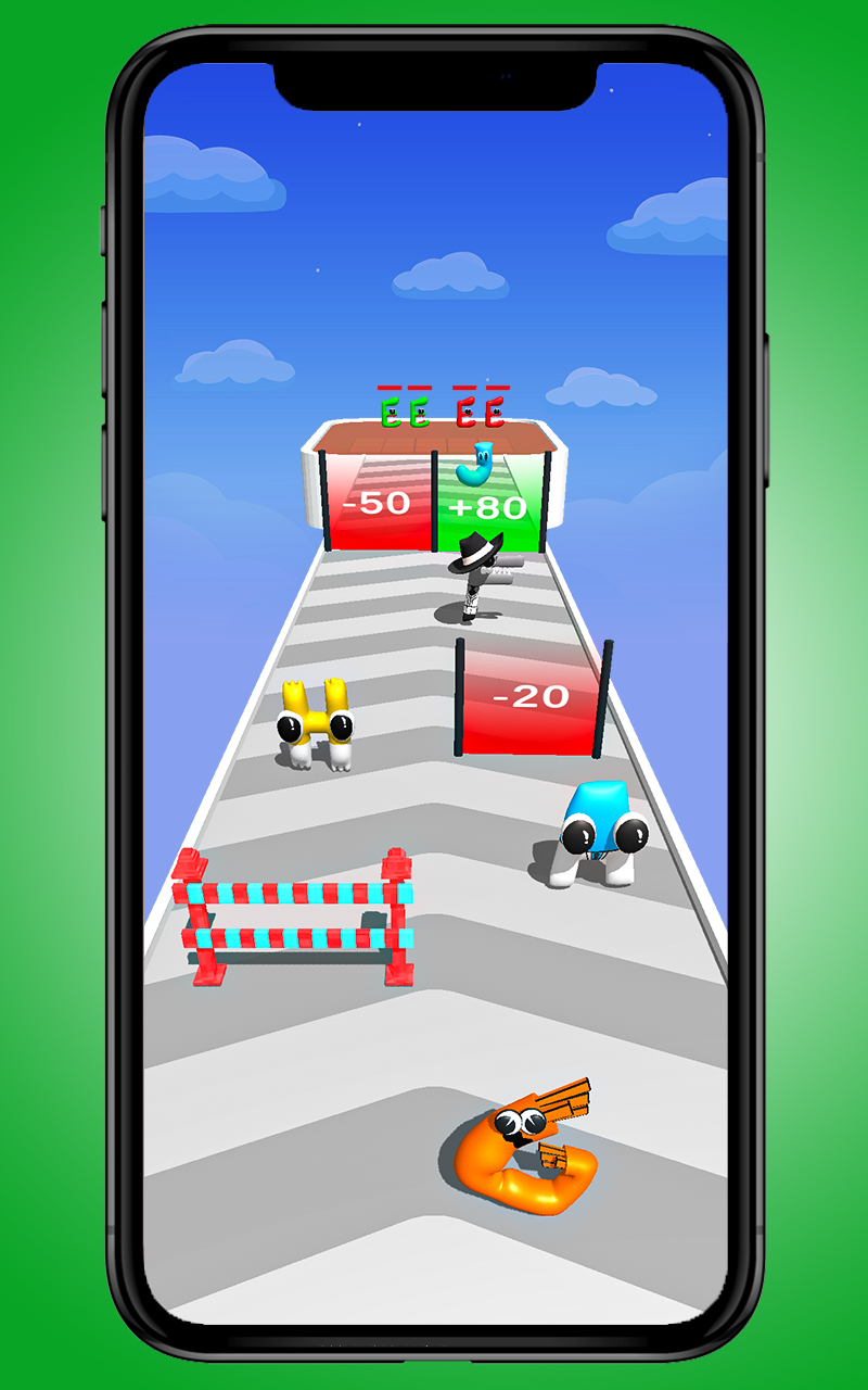 Merge Alphabet Squad Rush! AFH Letter Run & Fusion Fight Master - A to ...