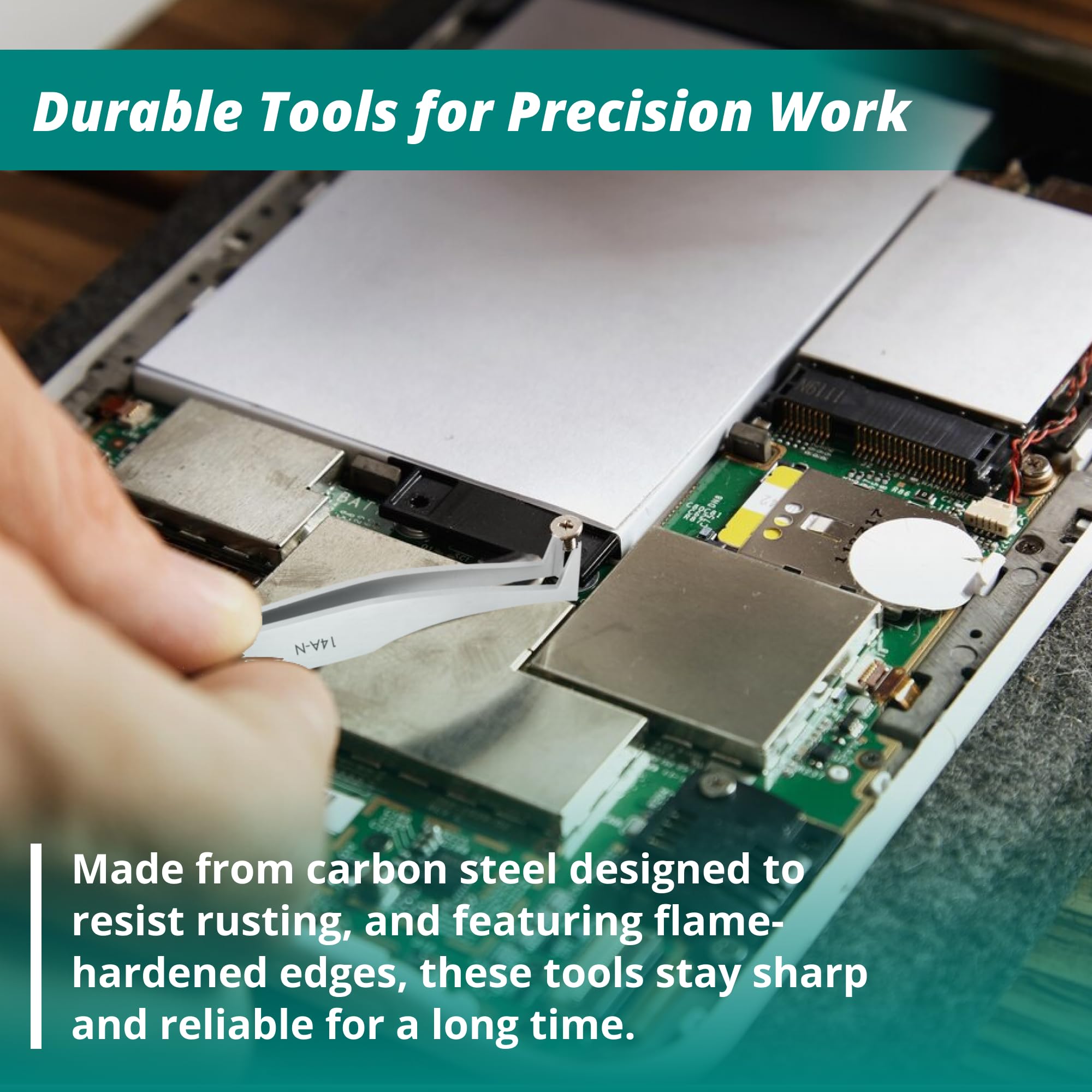 Snapklik.com : Cutting Tweezers, Precision 75 Angulated Tip, Carbon ...