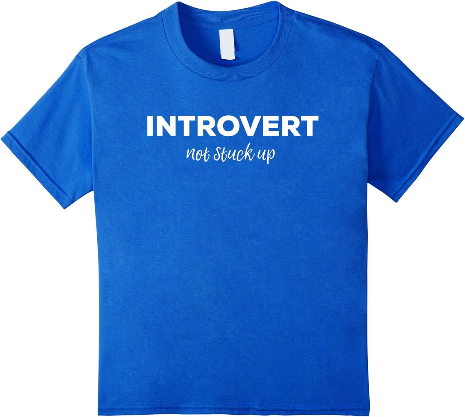 Amazon.com: INTROVERT - Not Stuck Up Tee Shirt for introverts TEE ...