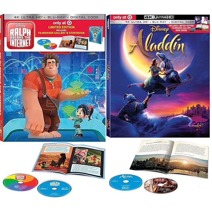 Buy Gallery Genie Double Disney Live Action Aladdin Blu Ray & Digital ...