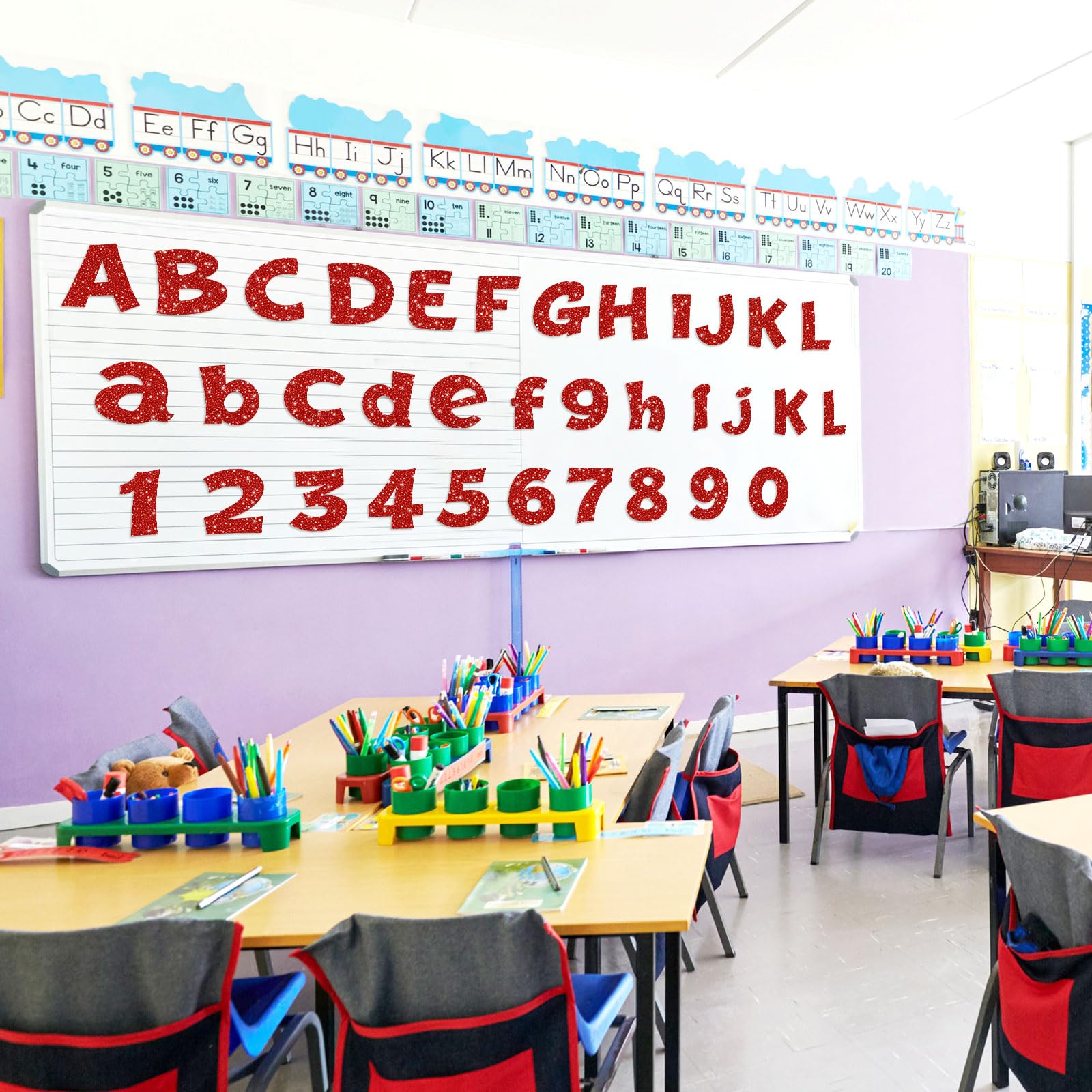 Snapklik.com : Colarr 216 Pcs Glitter Bulletin Board Letters For ...