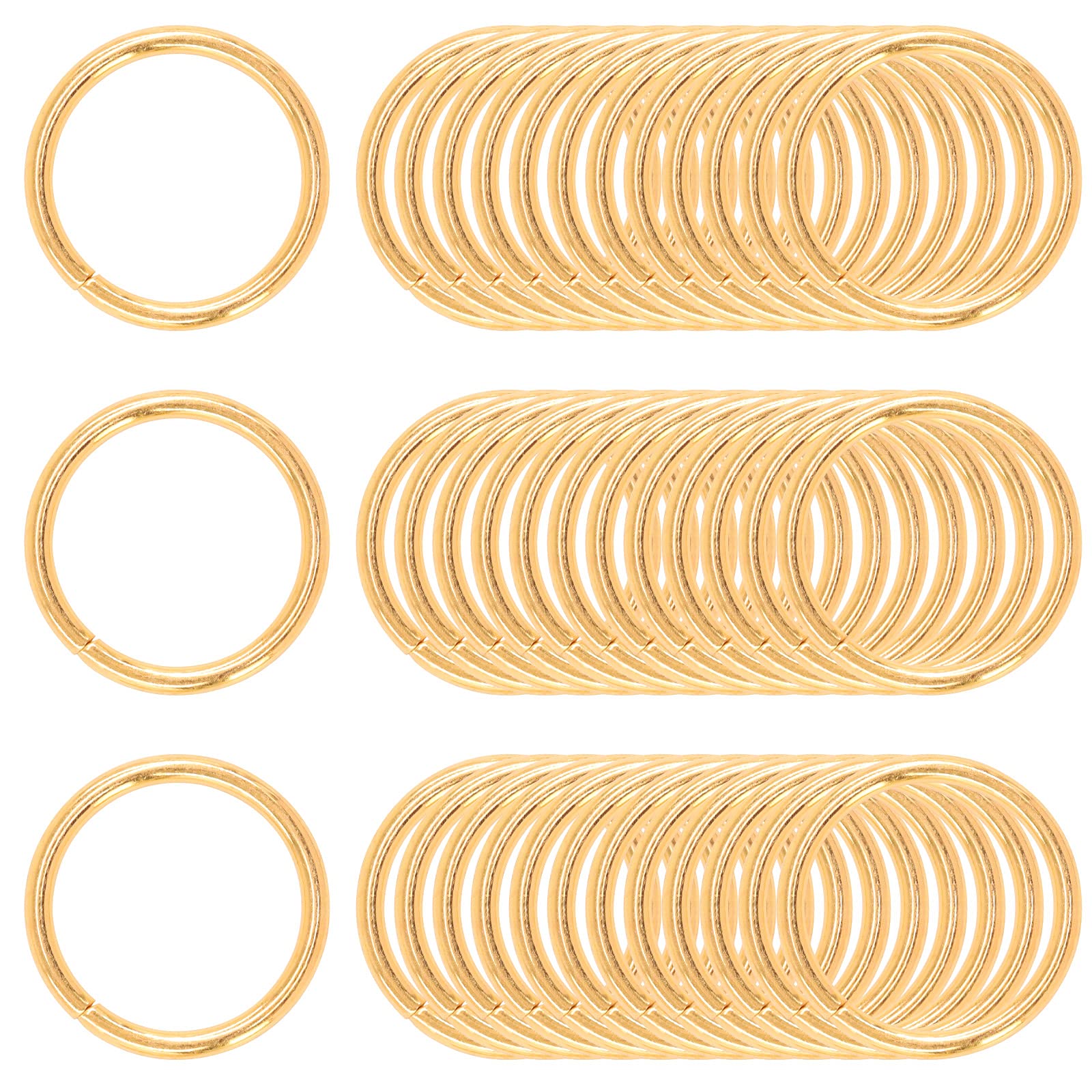 Amazon.com: Wokape 60Pcs Metal O Ring Kit Belts Hardware Pin O-Ring for ...