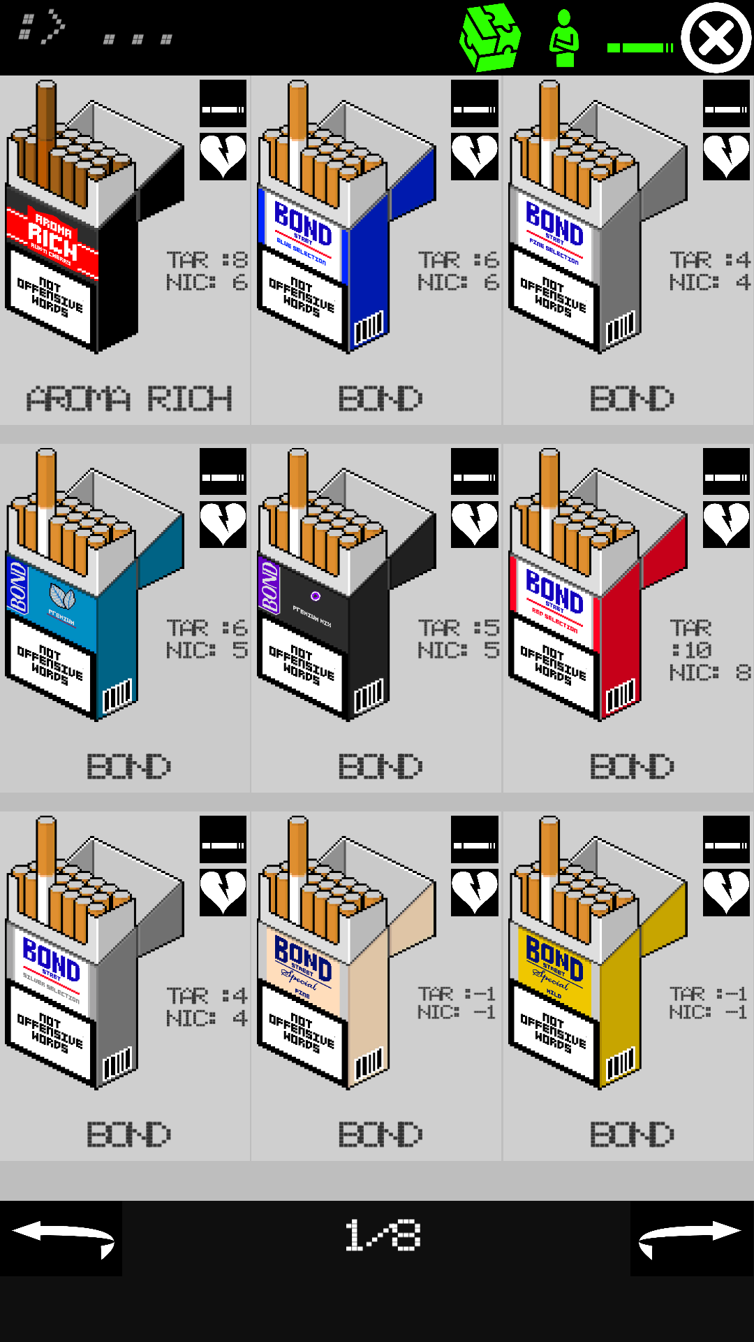 Cigarettes' database - App on Amazon Appstore