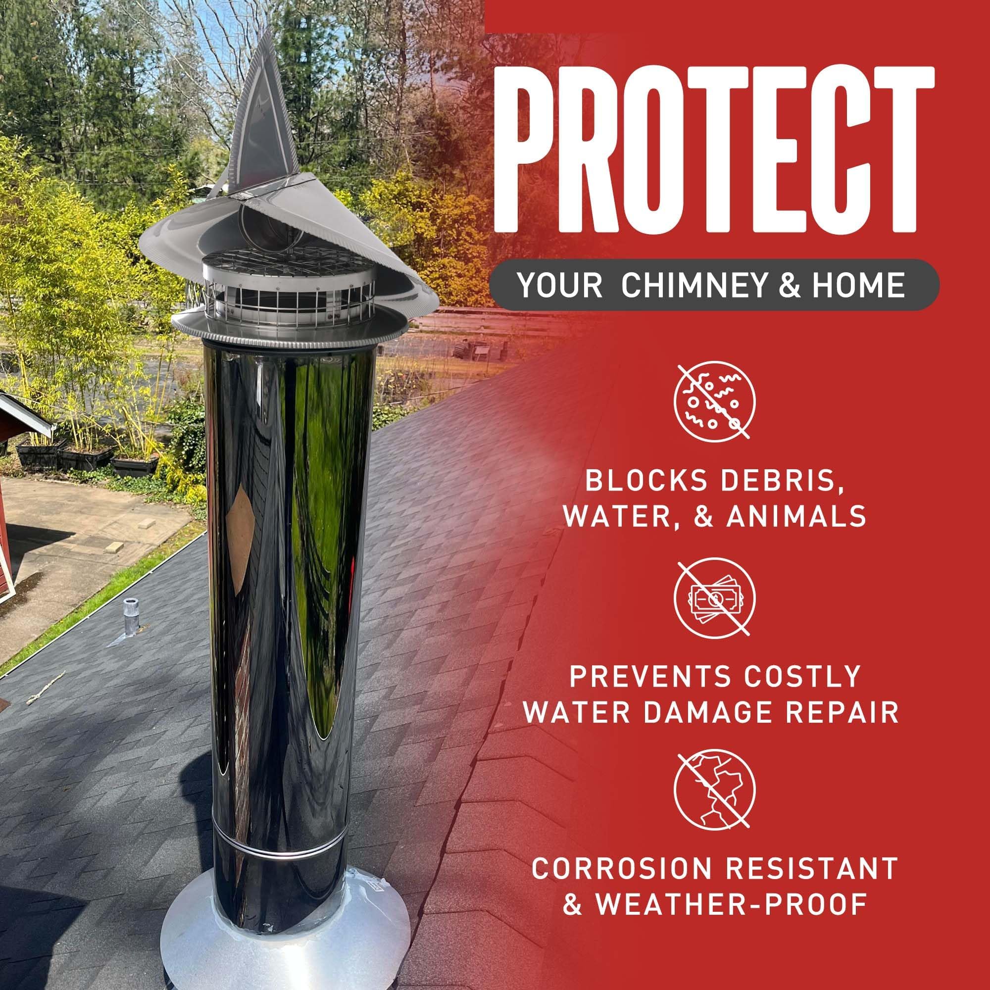 Wind Directional Chimney Cap Ultimate Wind Directional Stainless Steel
