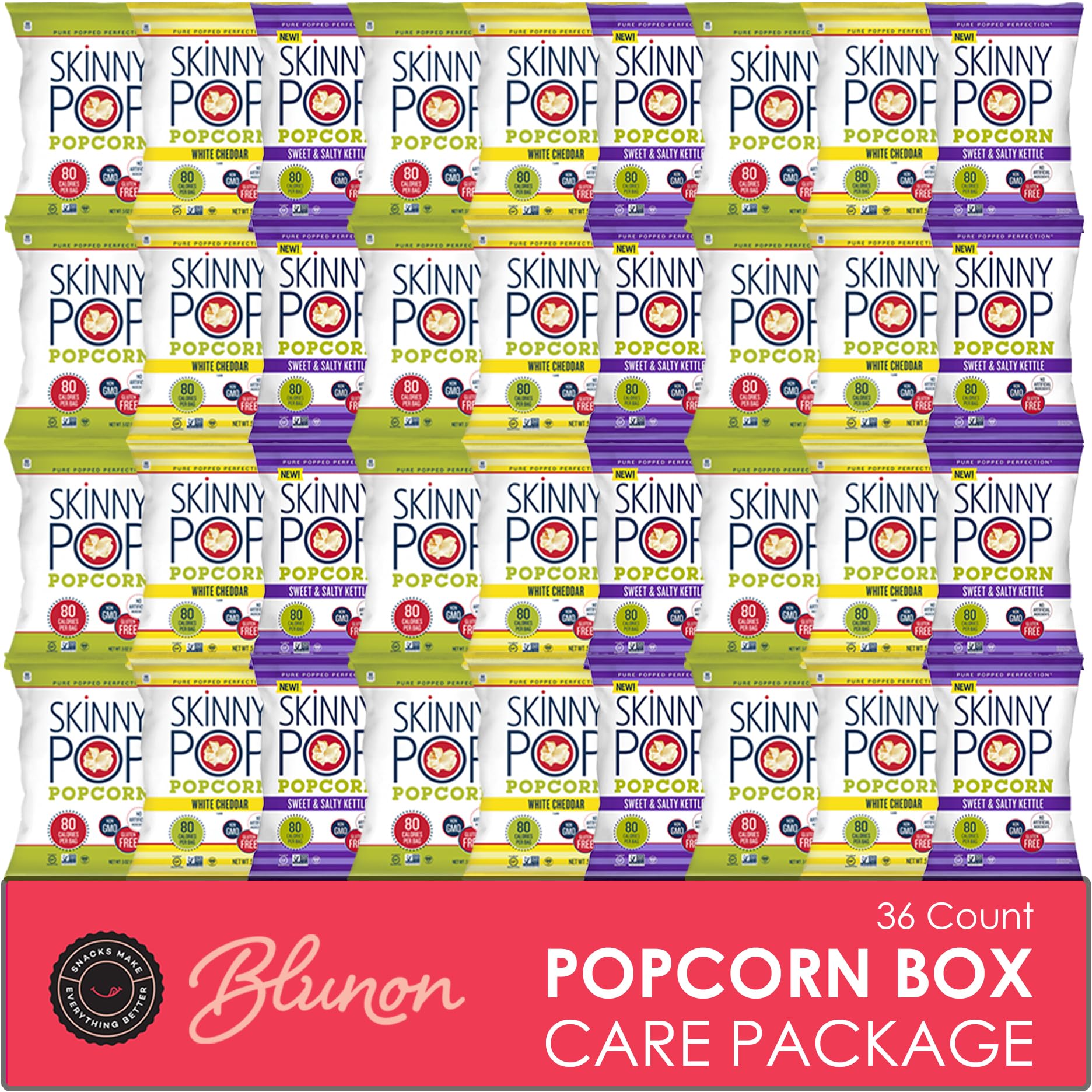 Amazon.com : Skinny Pop Popcorn Variety Pack - Snack Bags Assortment ...