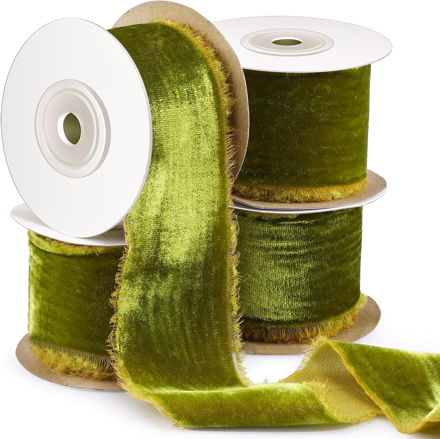 Amazon.com: Preboun 4 Rolls Velvet Ribbon for Gift Wrapping 24 Yards ...