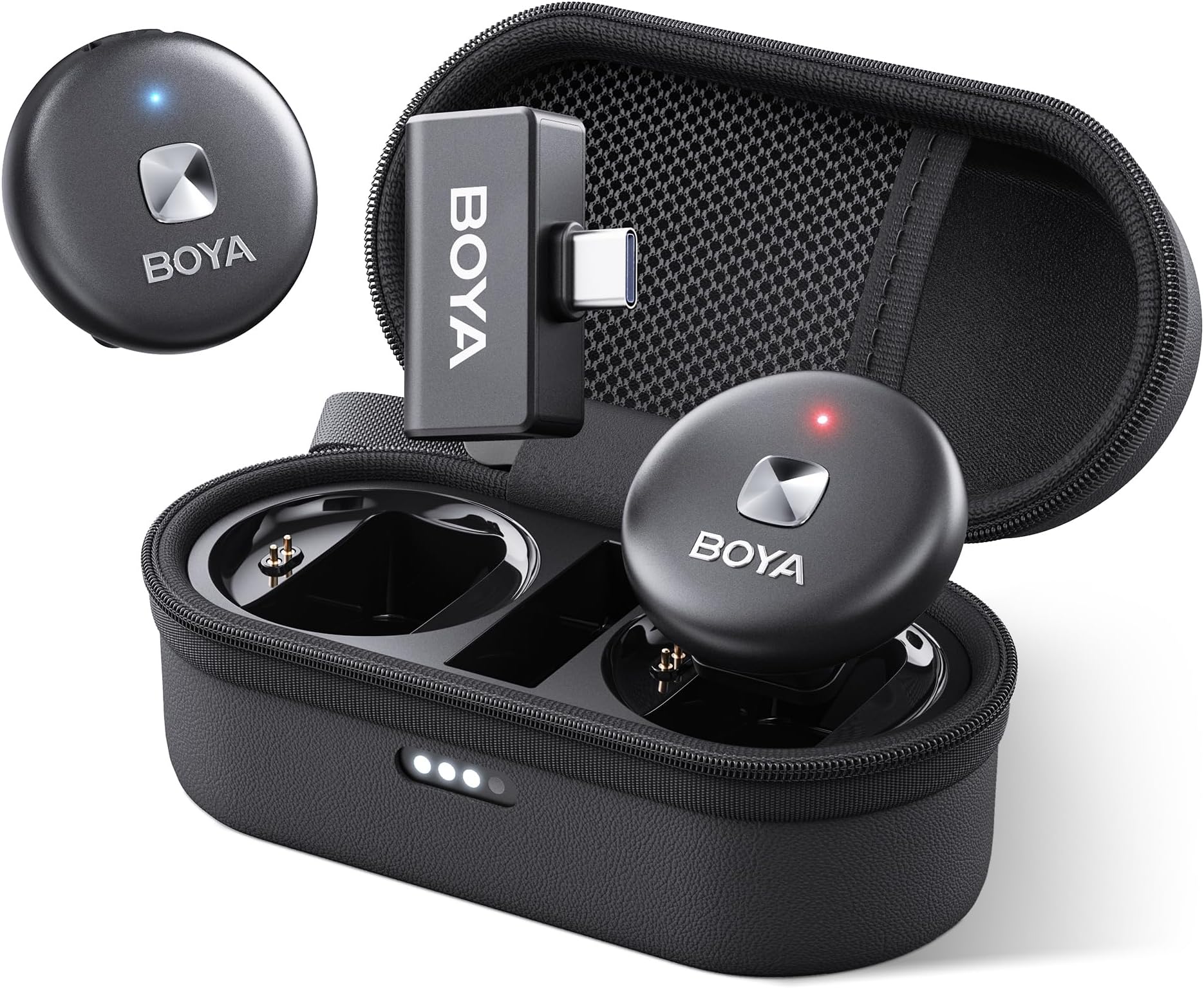 Amazon.com: BOYA Wireless Lavalier Microphone for Android USB C ...