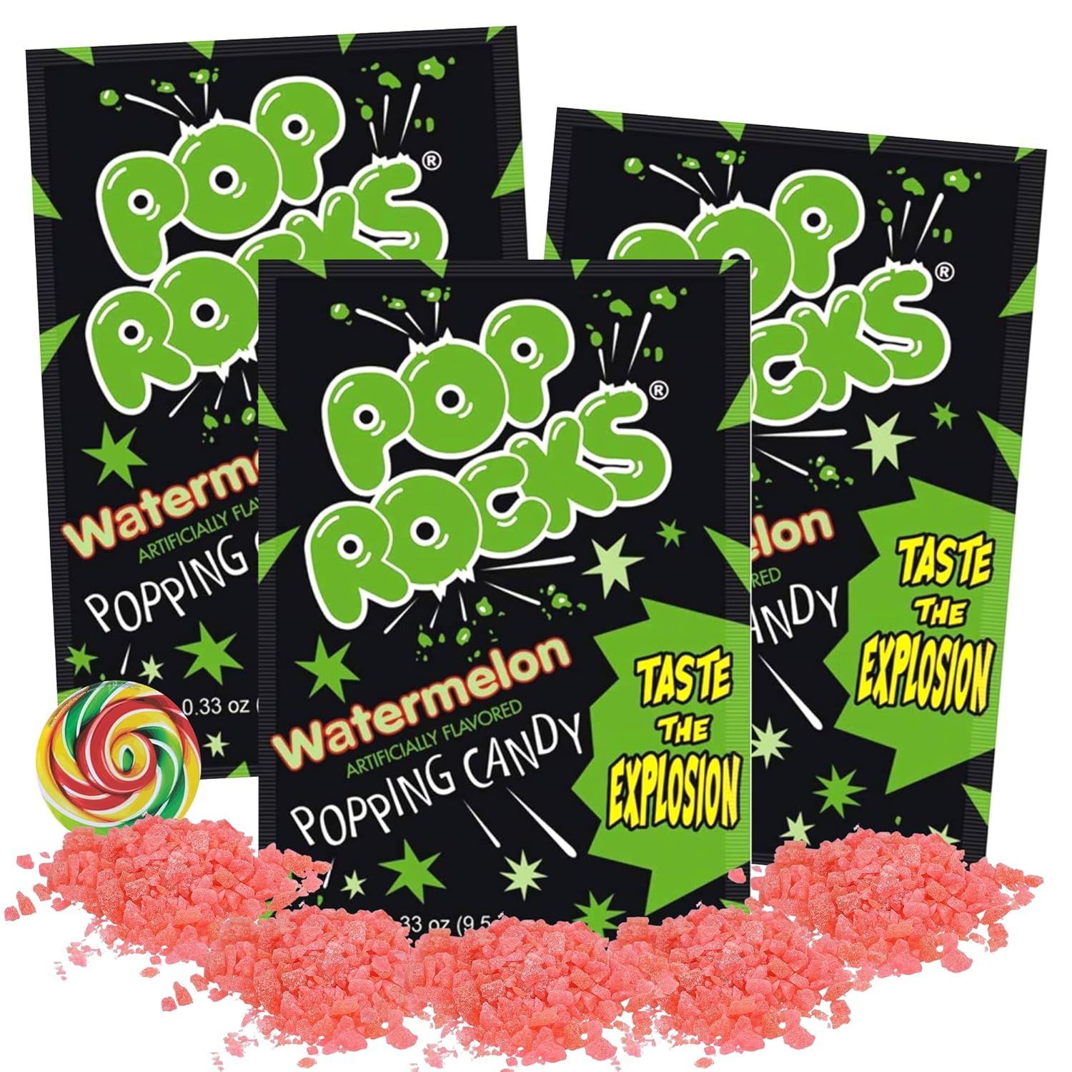 Amazon.com : Pop Rocks Fizzing Candies, Watermelon Flavored Popping ...
