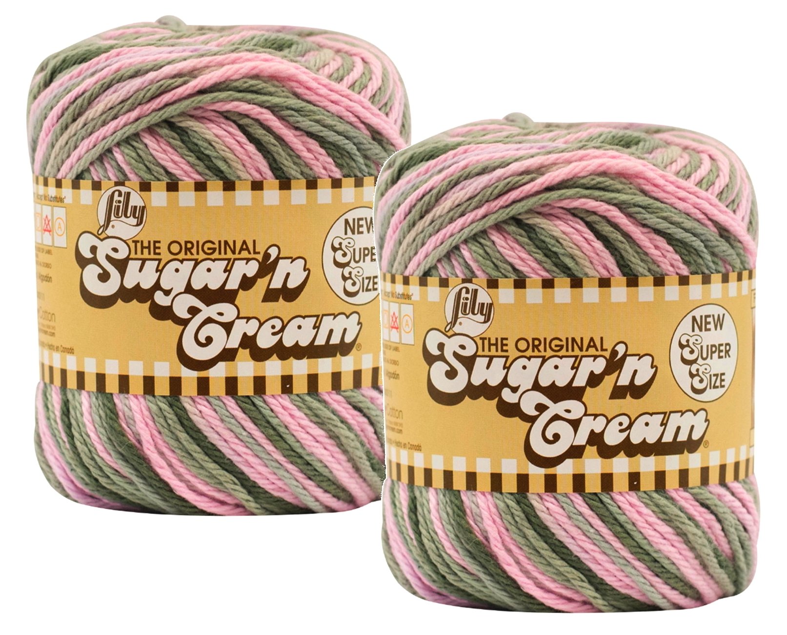 Amazon.com: Sugar'N Cream Yarn - Ombres Super Size-Pink Camo