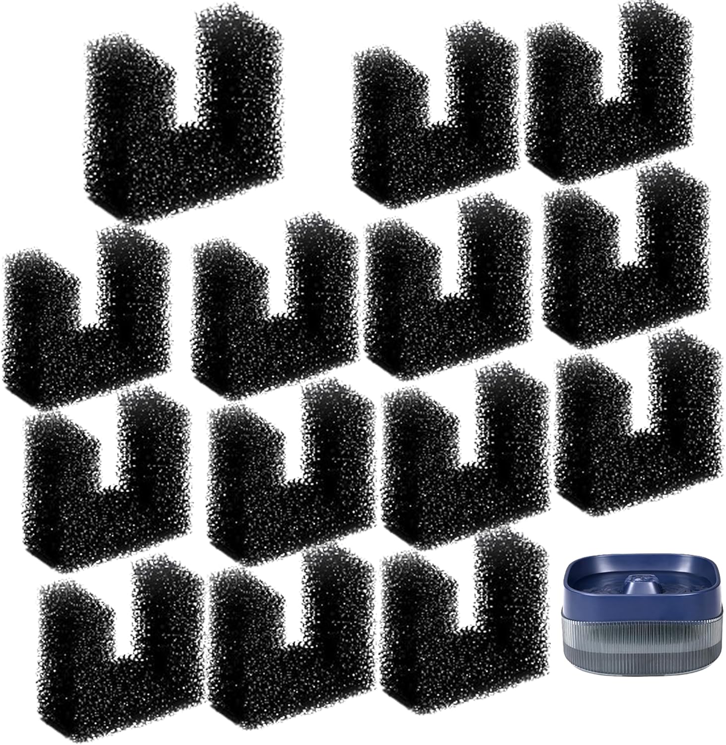 Amazon.com : Qzbhct 14 Pack Pet Replacement Pre Filter Sponges for ...