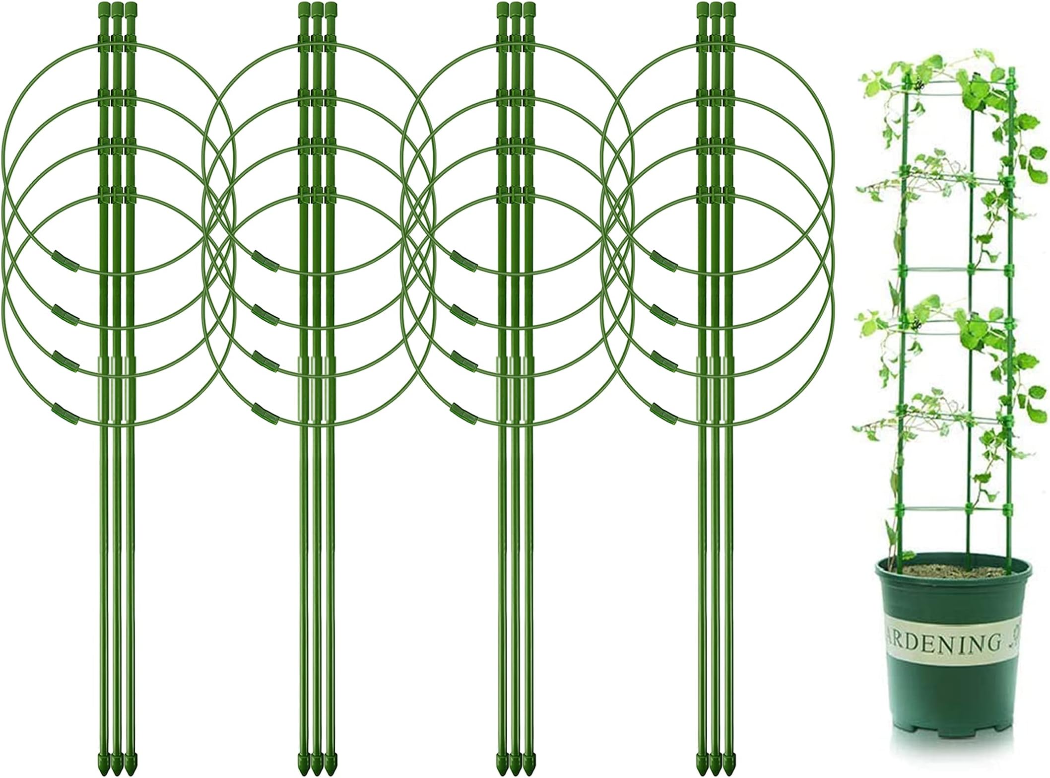 Amazon.com : Meberam Adjustable Tomato Cage for Garden Large 47 Inches ...