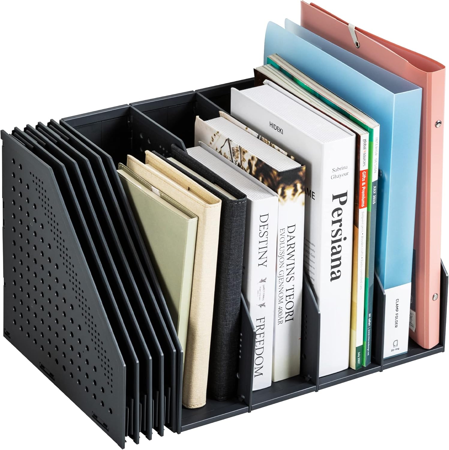 Amazon.com: Deli Collapsible Magazine File Holder, Desk Organizer ...