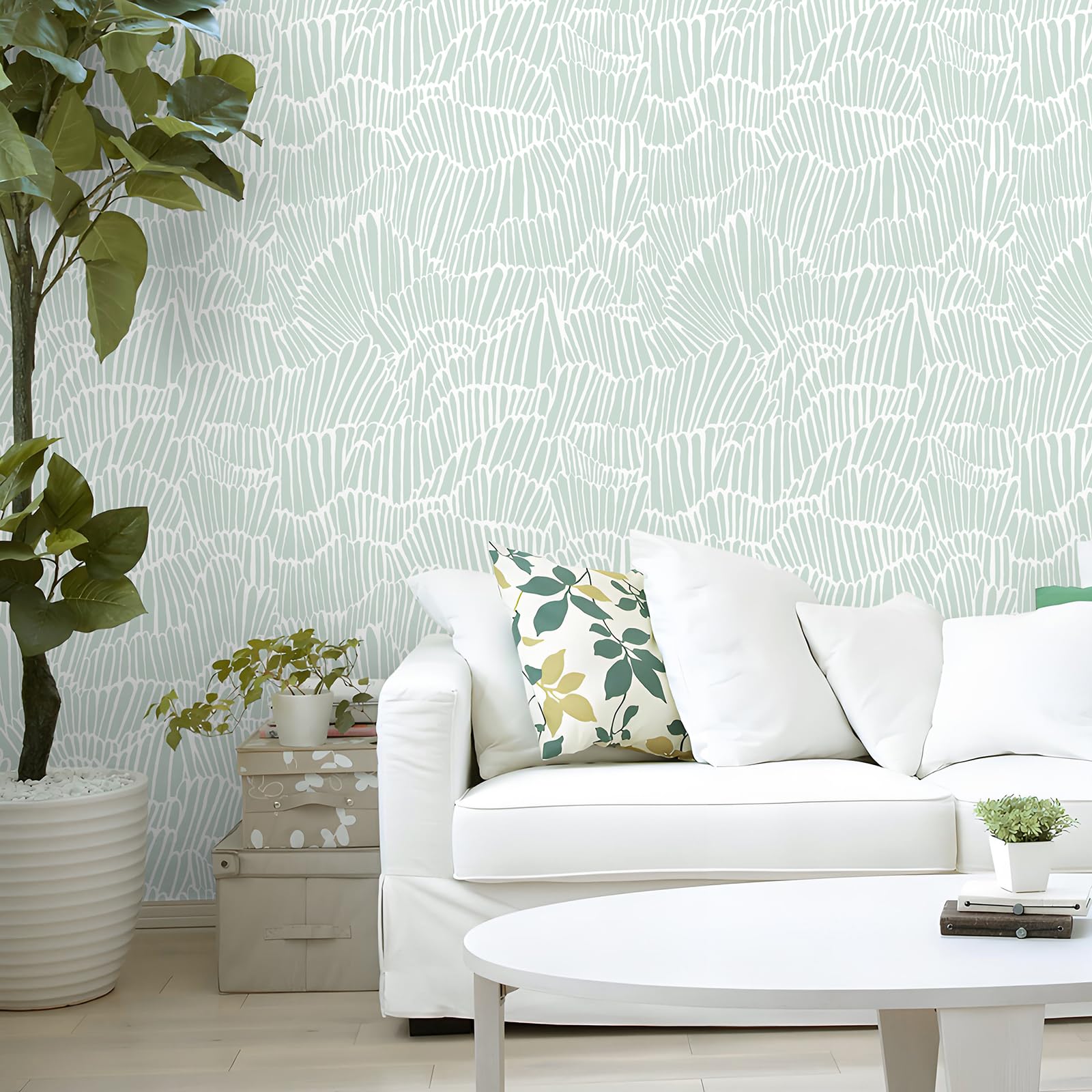 Guvana Peel and Stick Wallpaper Green Contact Paper Peel and Stick ...