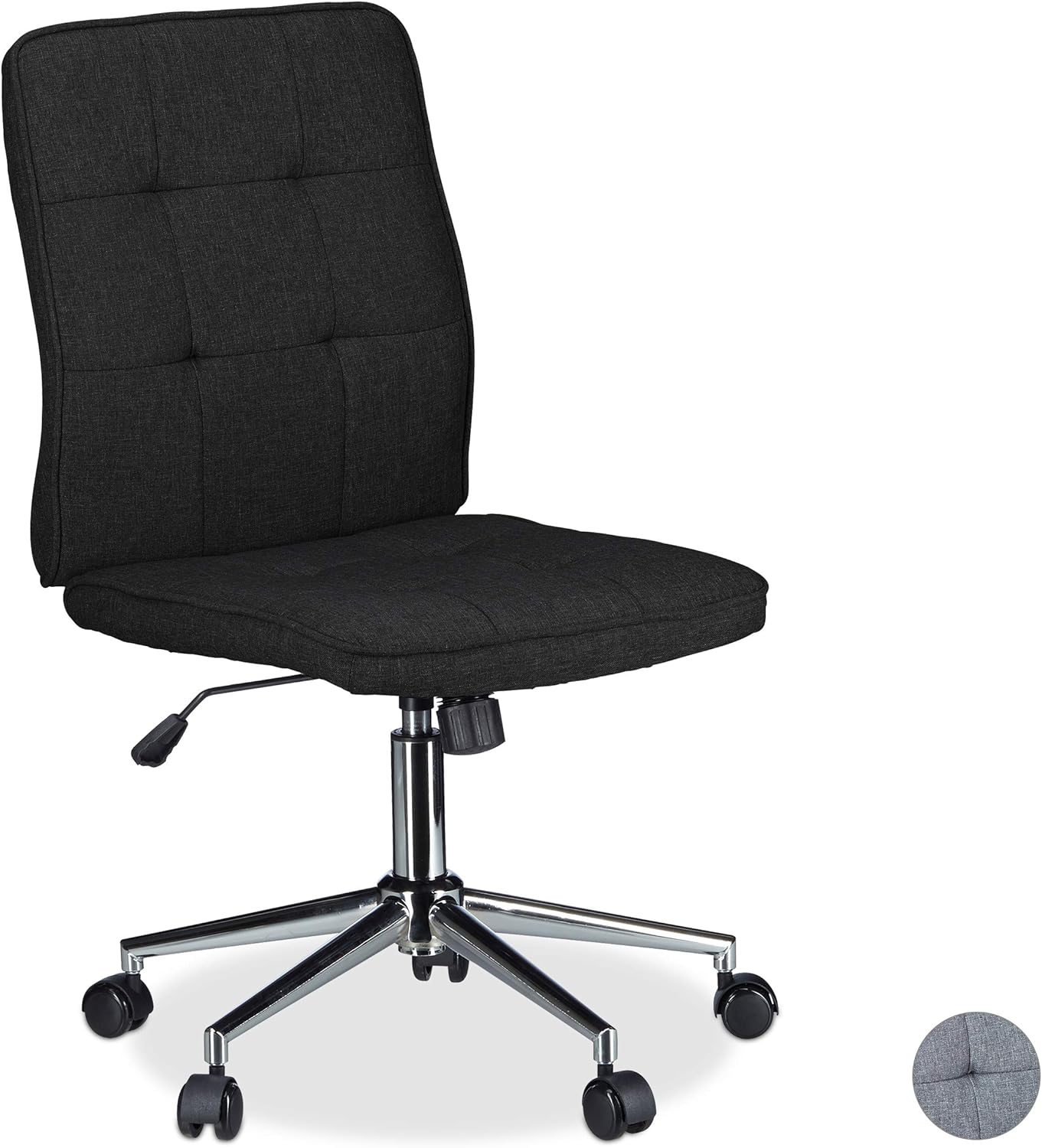 Relaxdays Office Desk Height Adjustable Swivel Chair Comfortable 120 relaxdays-office-desk-height-adjustable-swivel-chair-comfortable-120