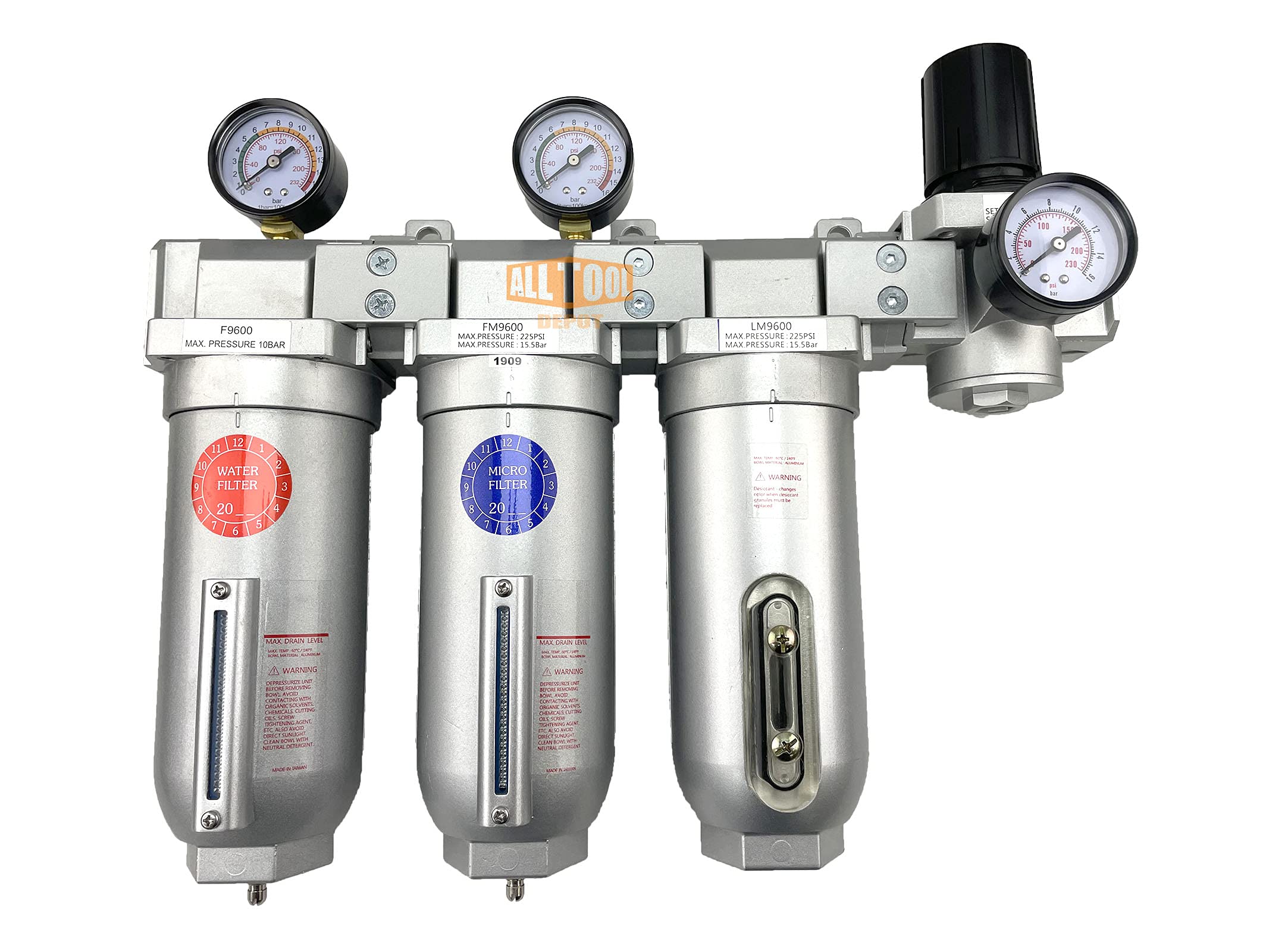 Buy 3/4" NPT SUPER DUTY Industrial Grade 4 Stages Filter Coalescing ...