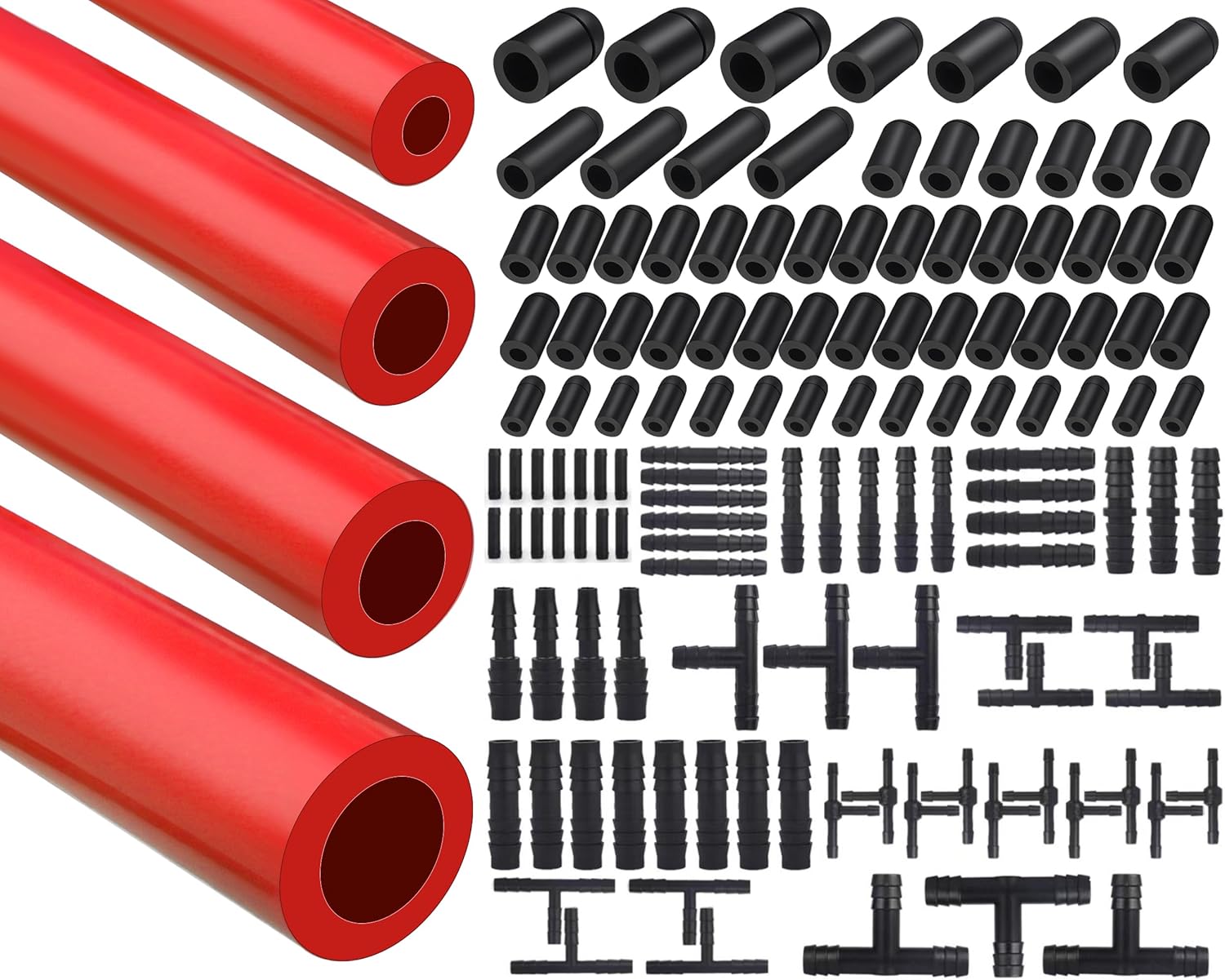 Amazon.com: 5/32 1/4 5/16 1/2 Automotive Silicone Vacuum Tubing Hose ...