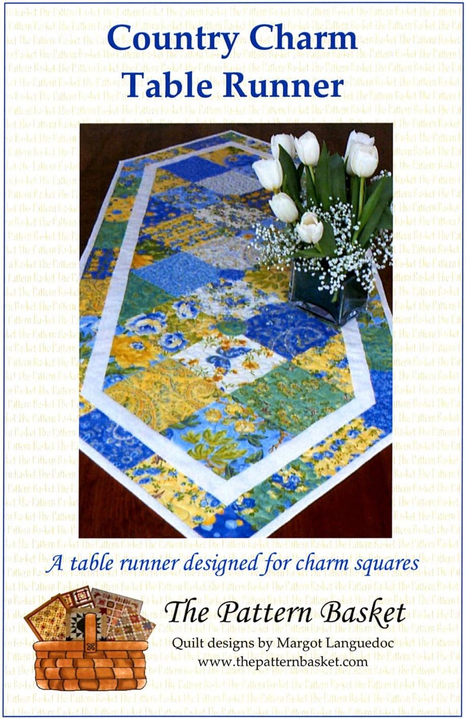 Amazon.com: The Pattern Basket Country Charm Table Runner Quilt Pattern ...