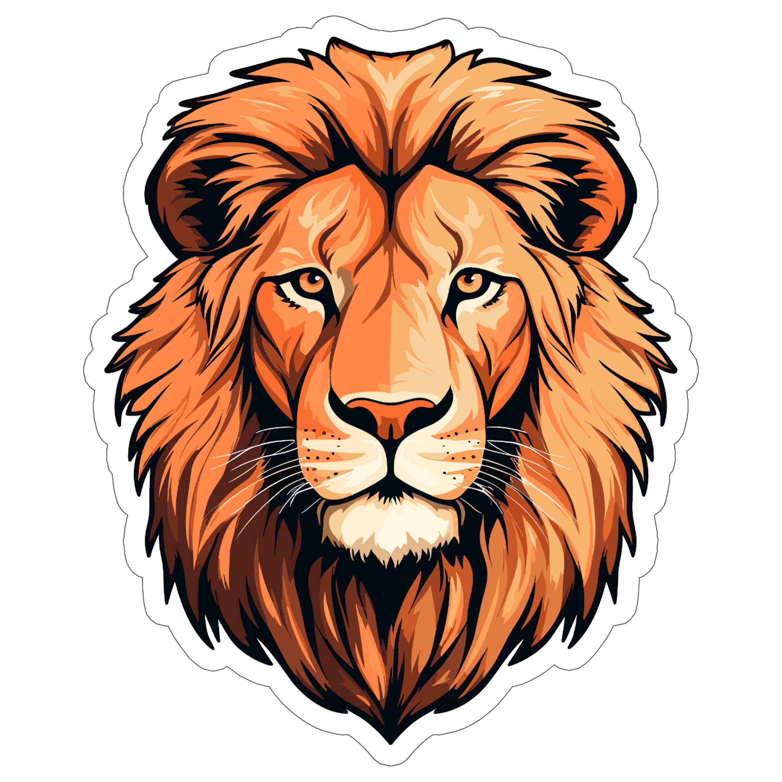 Amazon.com: No Thorns Media Lion Sticker Decal Vinyl Small Waterproof ...