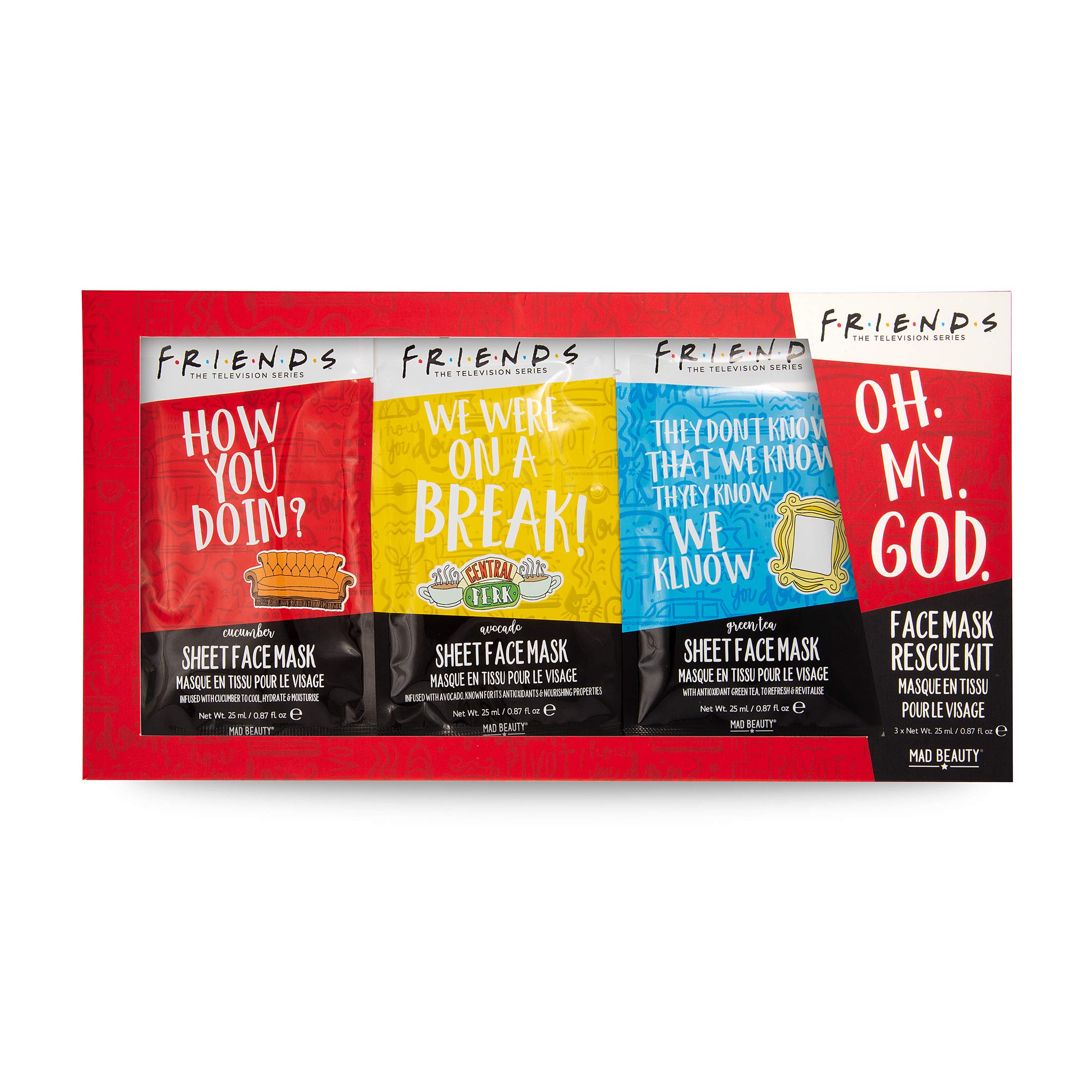 Friends Tv Show Mask Set