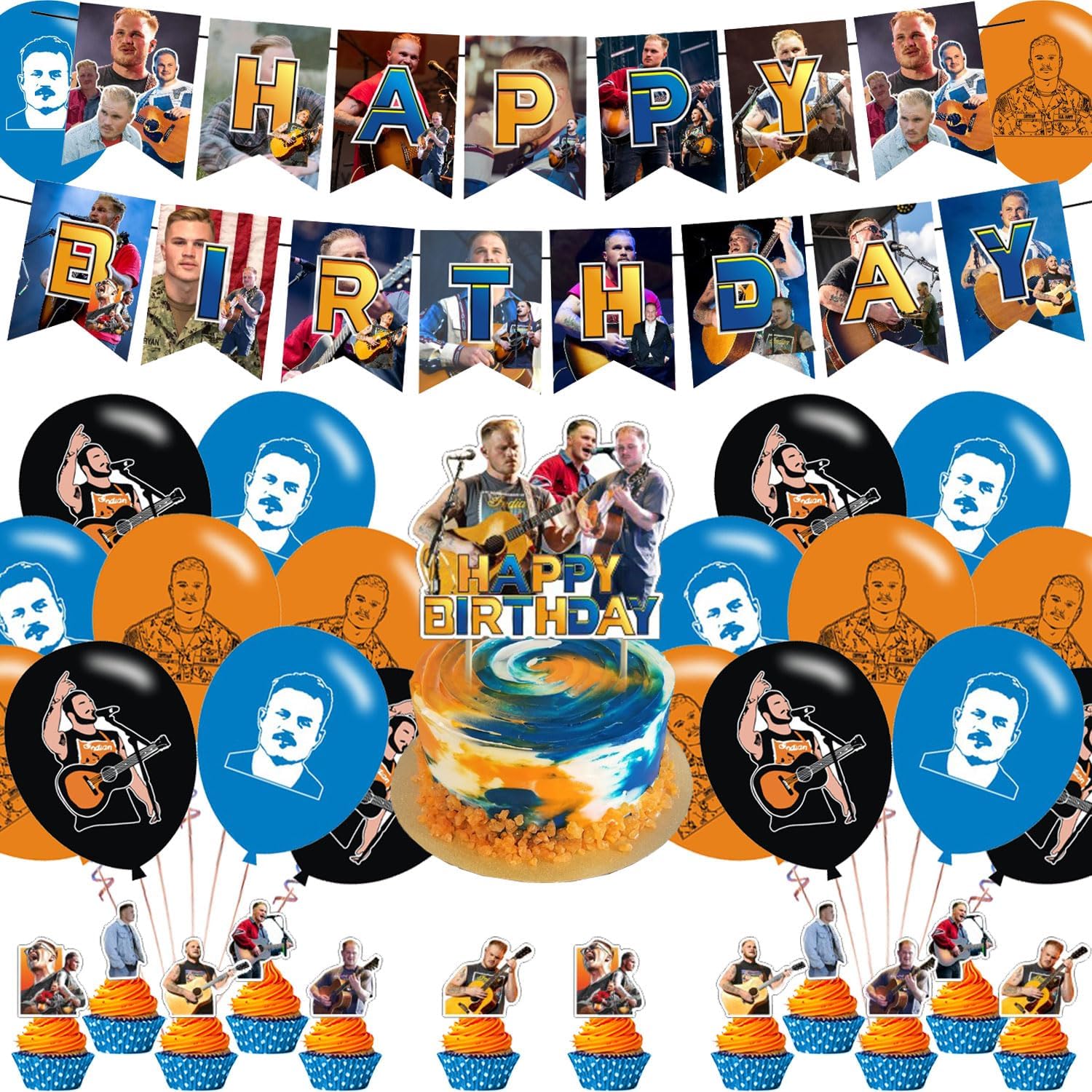 Zach Singer Birthday Party Decoration,Bryan Singer Music Theme Birthday ...