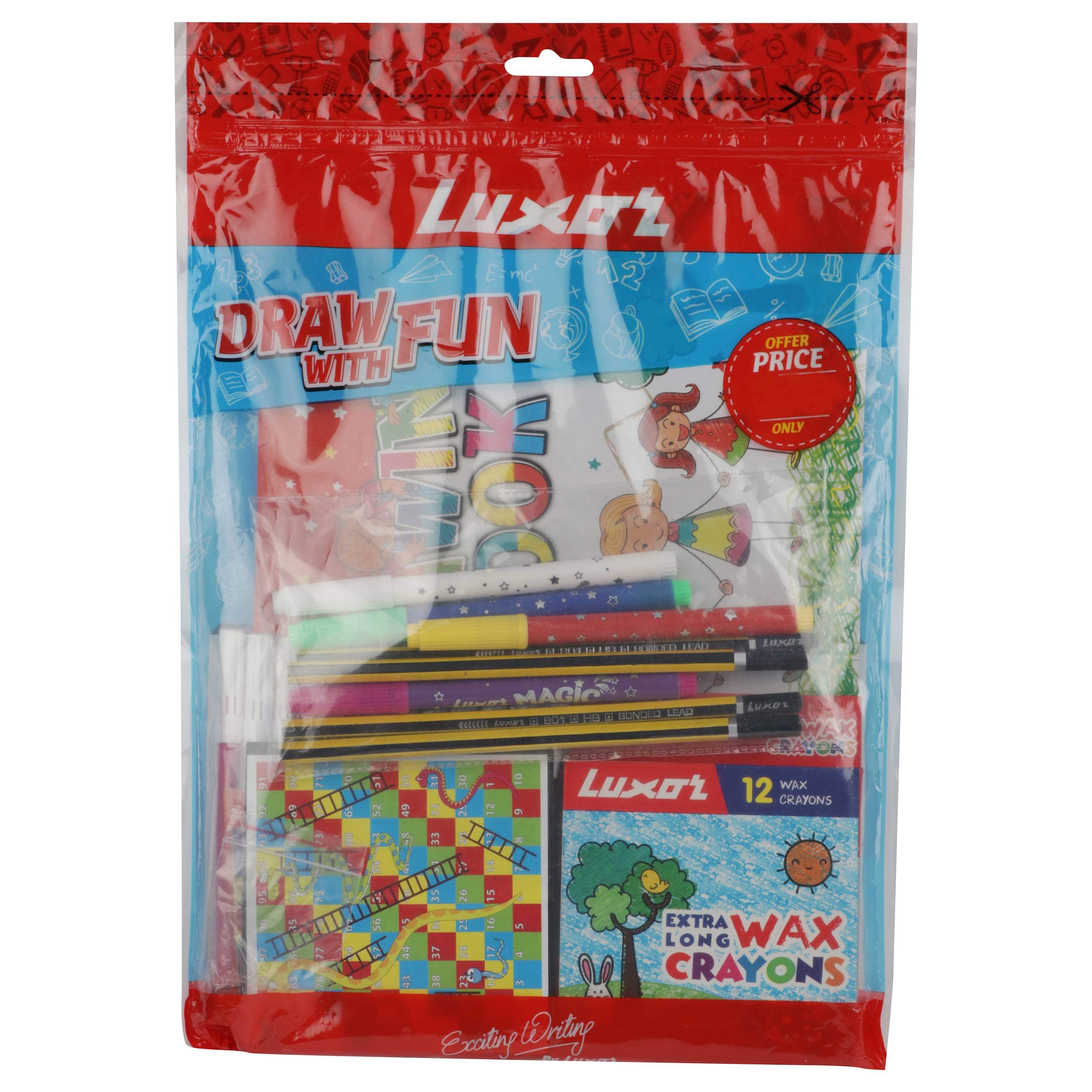 Luxor 1741 Draw with Fun Set - Assorted, 1 Piece : Amazon.in: Toys & Games