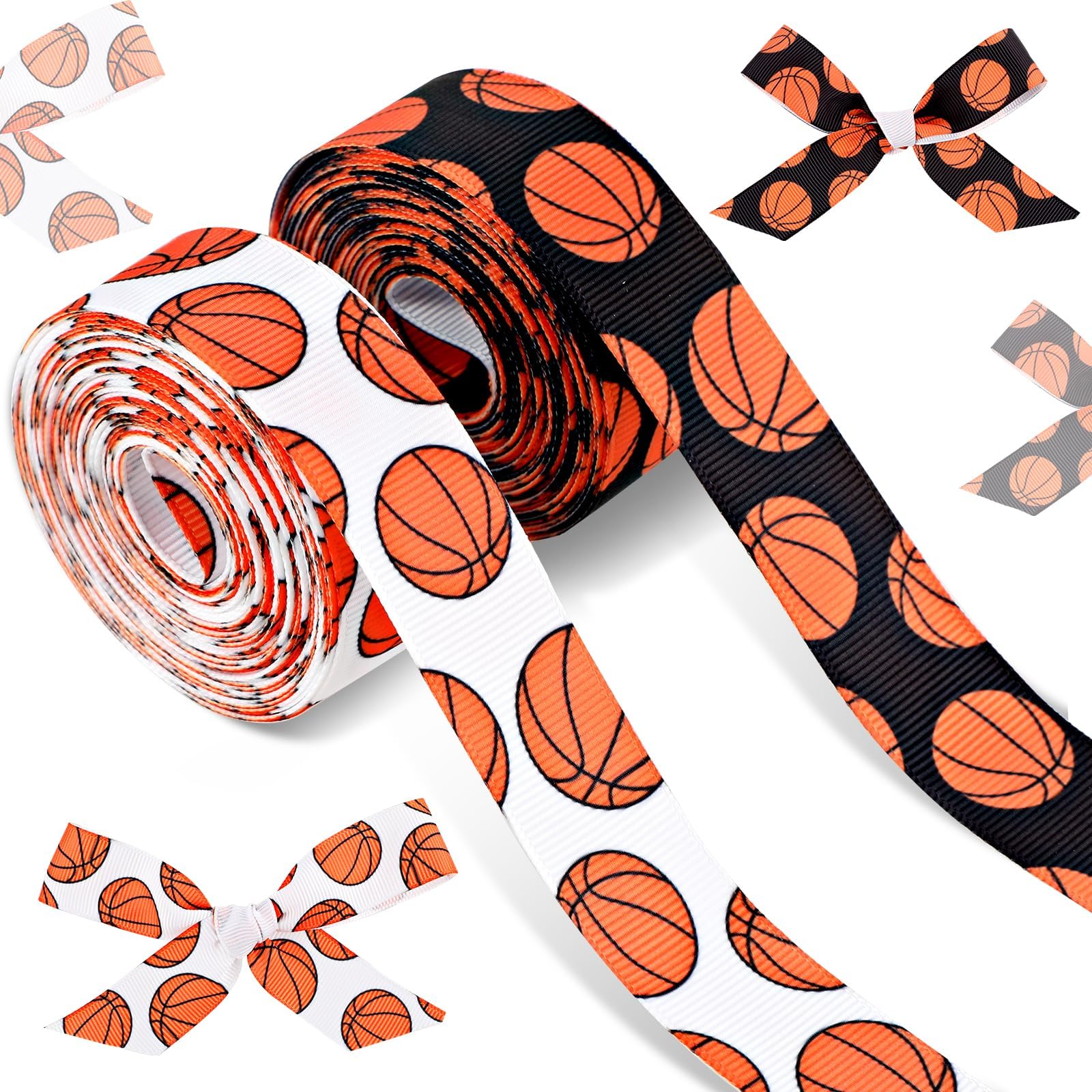 Amazon.com: Offray 922132 7/8" Wide Grosgrain Ribbon, Basketball ...