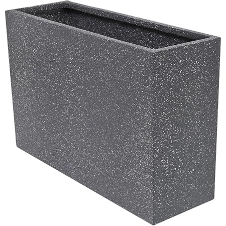 JP PLANTERS Rectangle Fiberglass Trough Planter Flower Pot Container ...