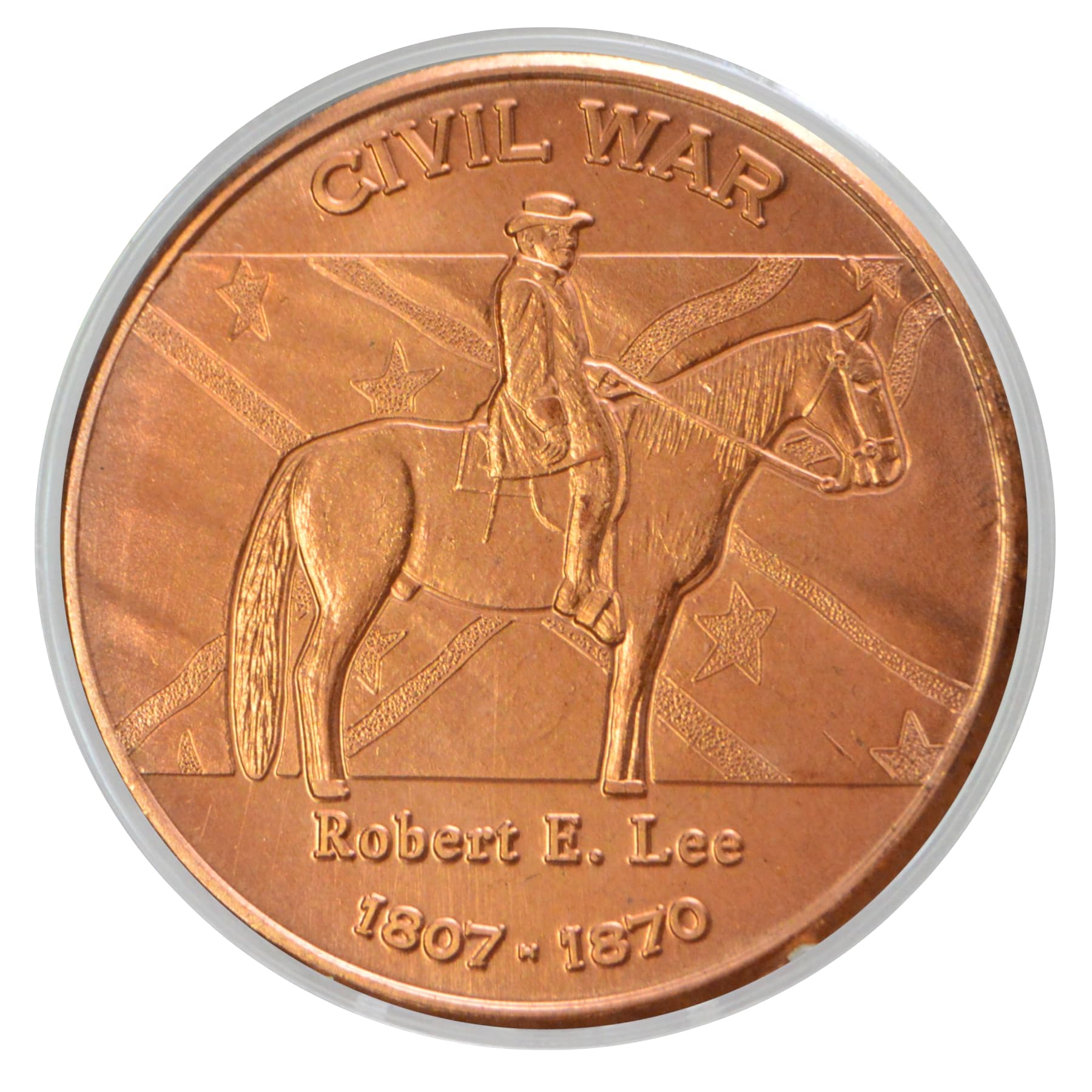 Amazon.com: Robert E. Lee Civil War Commemorative 1 oz Pure .999 Copper ...