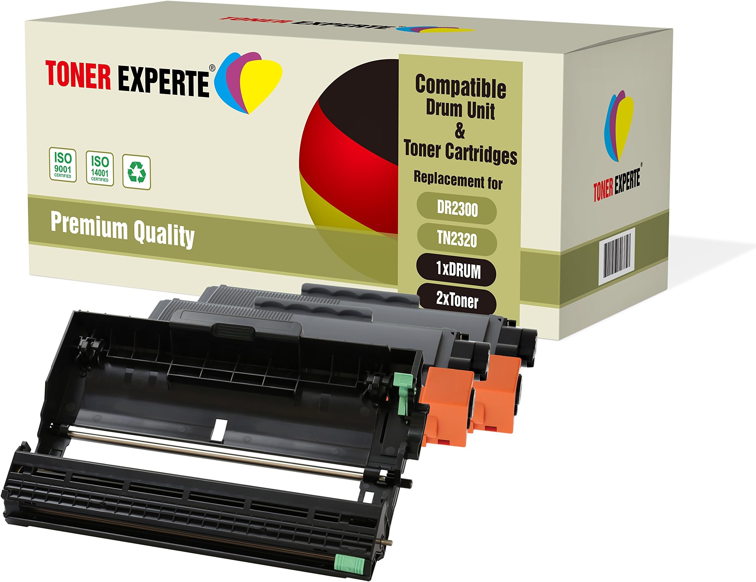TONER EXPERTE 3-Pack Compatible with DR2300 TN2320 Drum Unit & 2 Toner ...