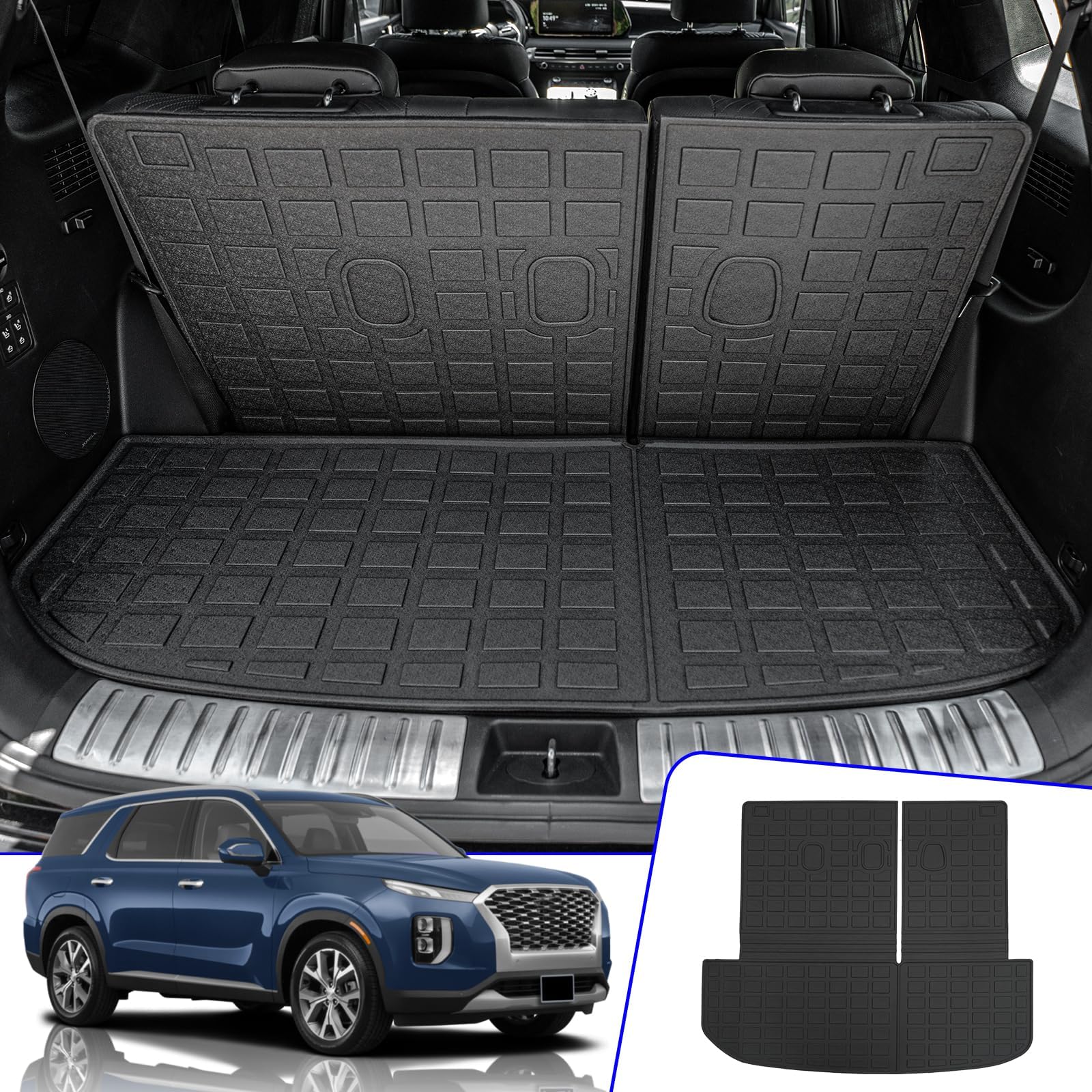 Amazon.com: Rongtaod Cargo Mat Compatible with Hyundai Palisade 2020 ...